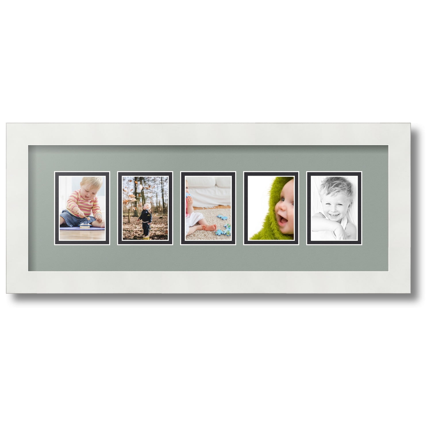 ArtToFrames Collage Multi-Opening Photo Frame, 5 - 2.5x3.5 Openings ...