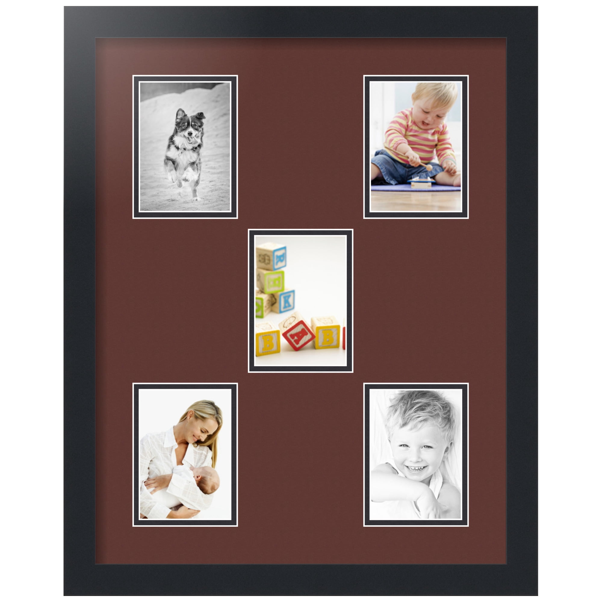 ArtToFrames Collage Photo Picture Frame with 5 - 3.5x5" Openings ...