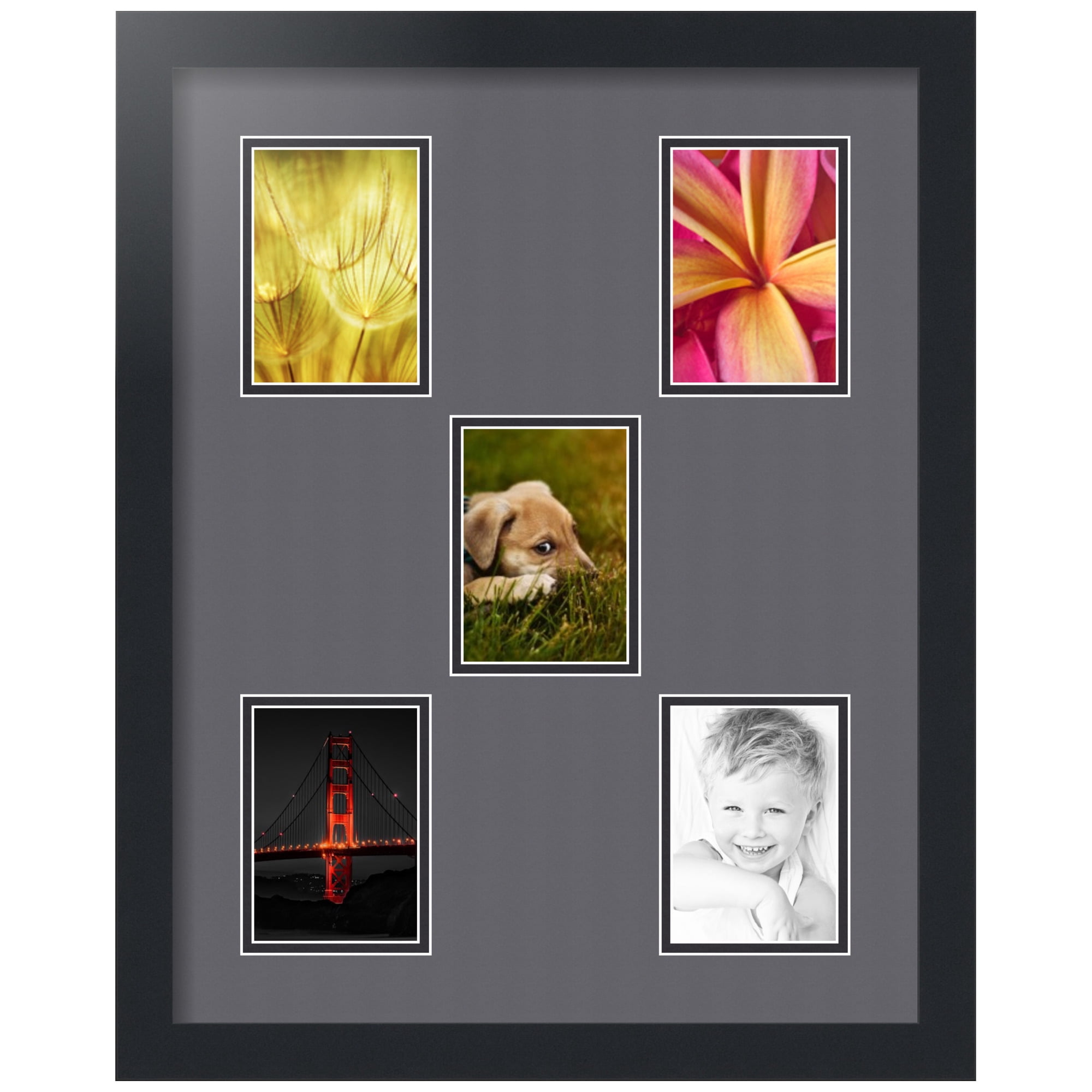 ArtToFrames Collage Photo Picture Frame with 5 - 3.5x5" Openings ...