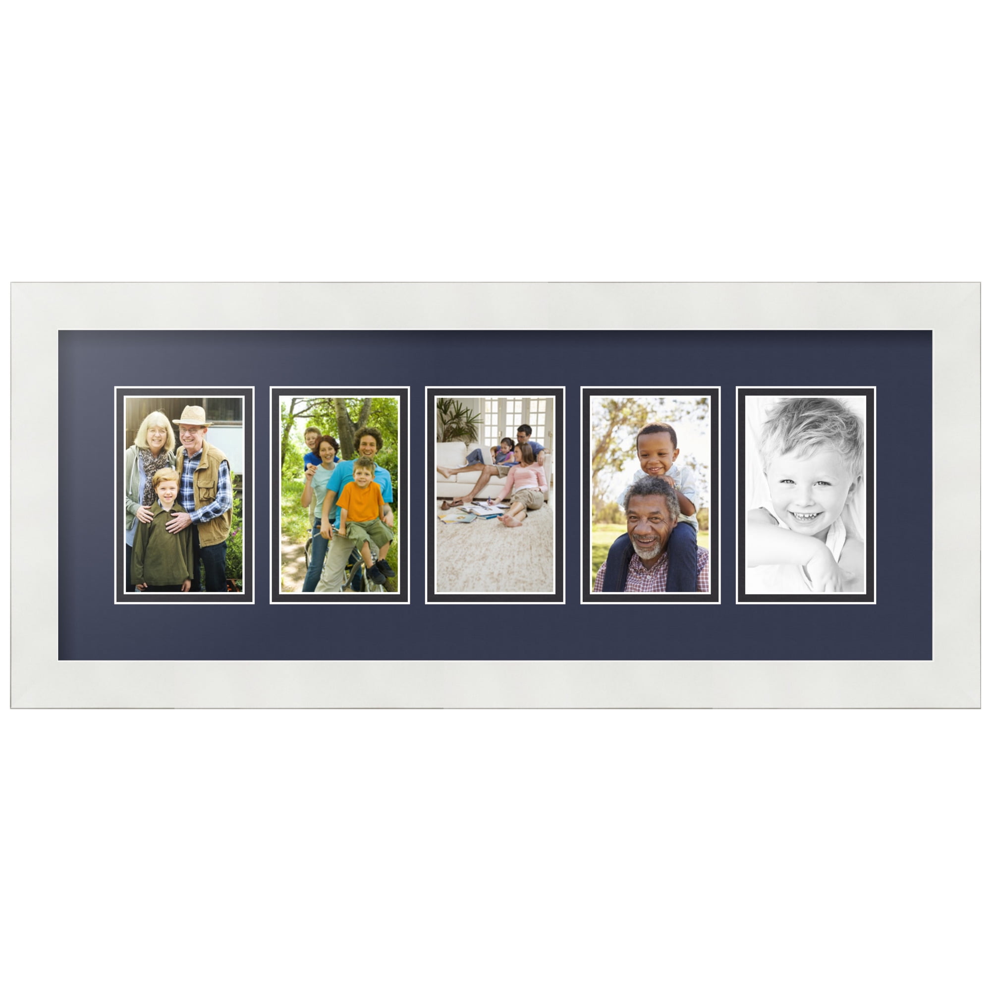 ArtToFrames Collage Photo Picture Frame with 5 - 3x5" Openings, Framed ...