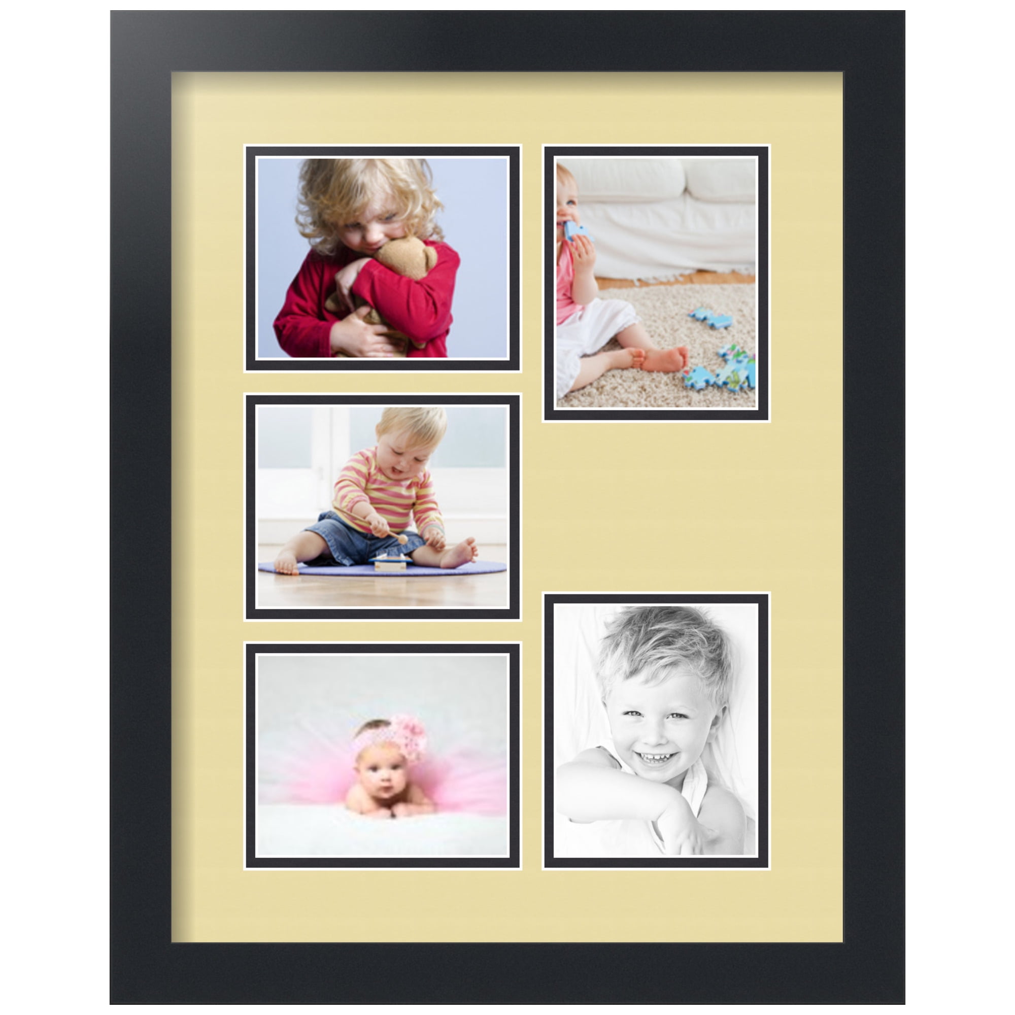 ArtToFrames Collage Photo Picture Frame with 5 - 4x5" Openings, Framed ...