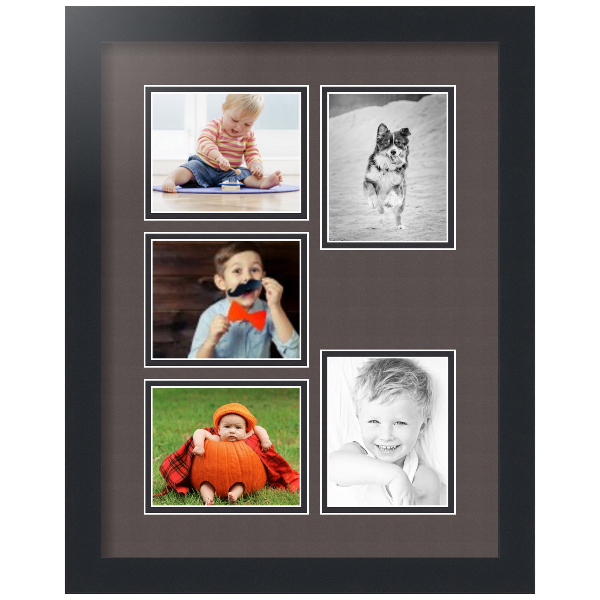 ArtToFrames Collage Photo Picture Frame with 5 - 4x5" Openings, Framed ...