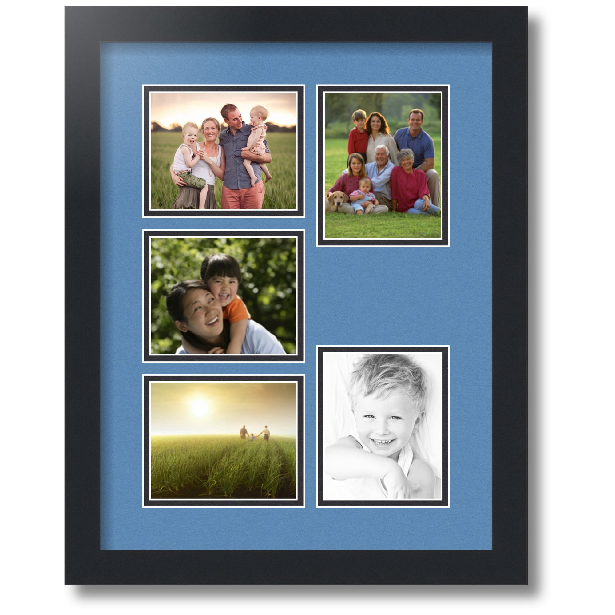 ArtToFrames Collage Photo Picture Frame with 5 - 4x5" Openings, Framed ...