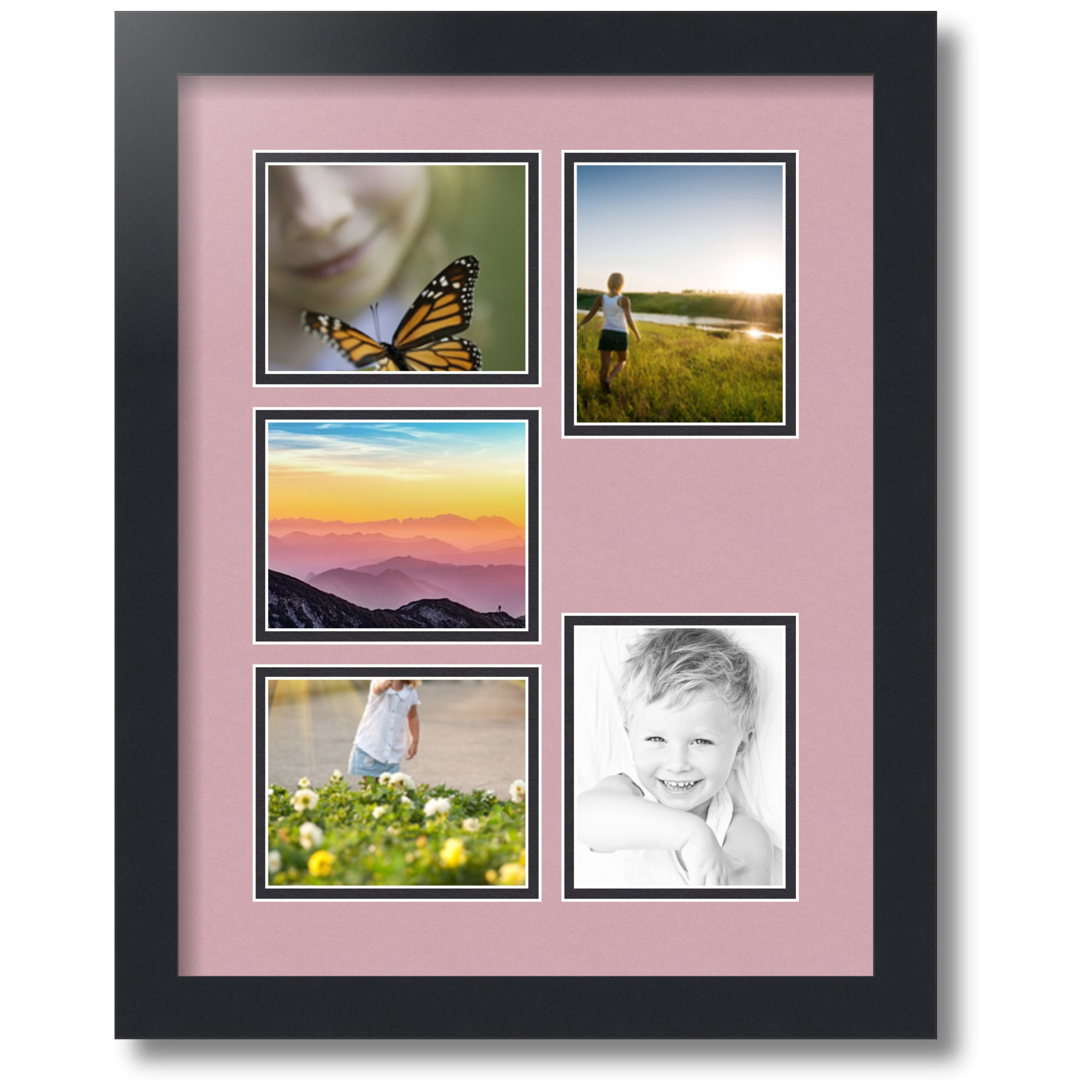 ArtToFrames Collage Photo Picture Frame with 5 - 4x5" Openings, Framed ...
