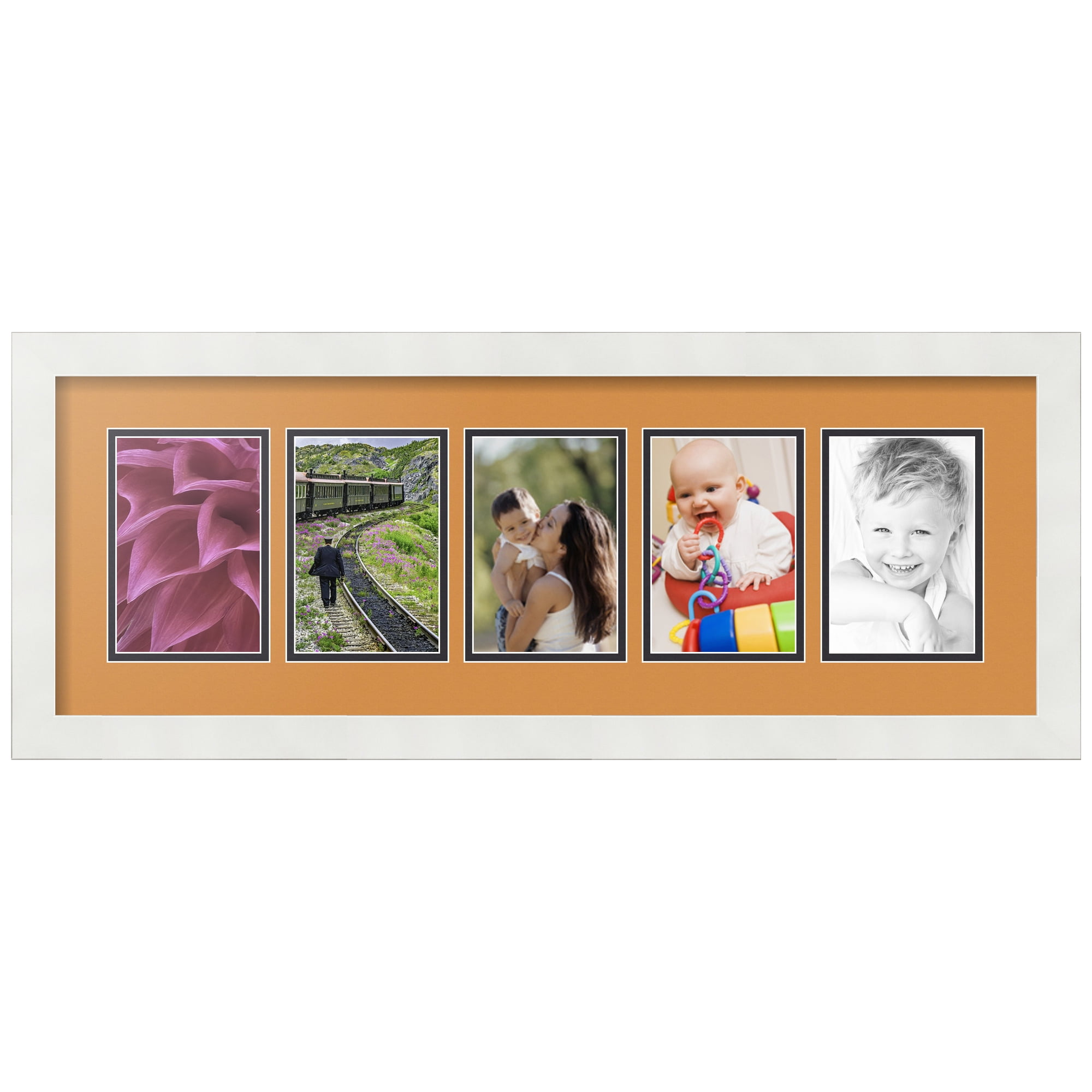 ArtToFrames Collage Photo Picture Frame with 5 - 4x6" Openings, Framed ...