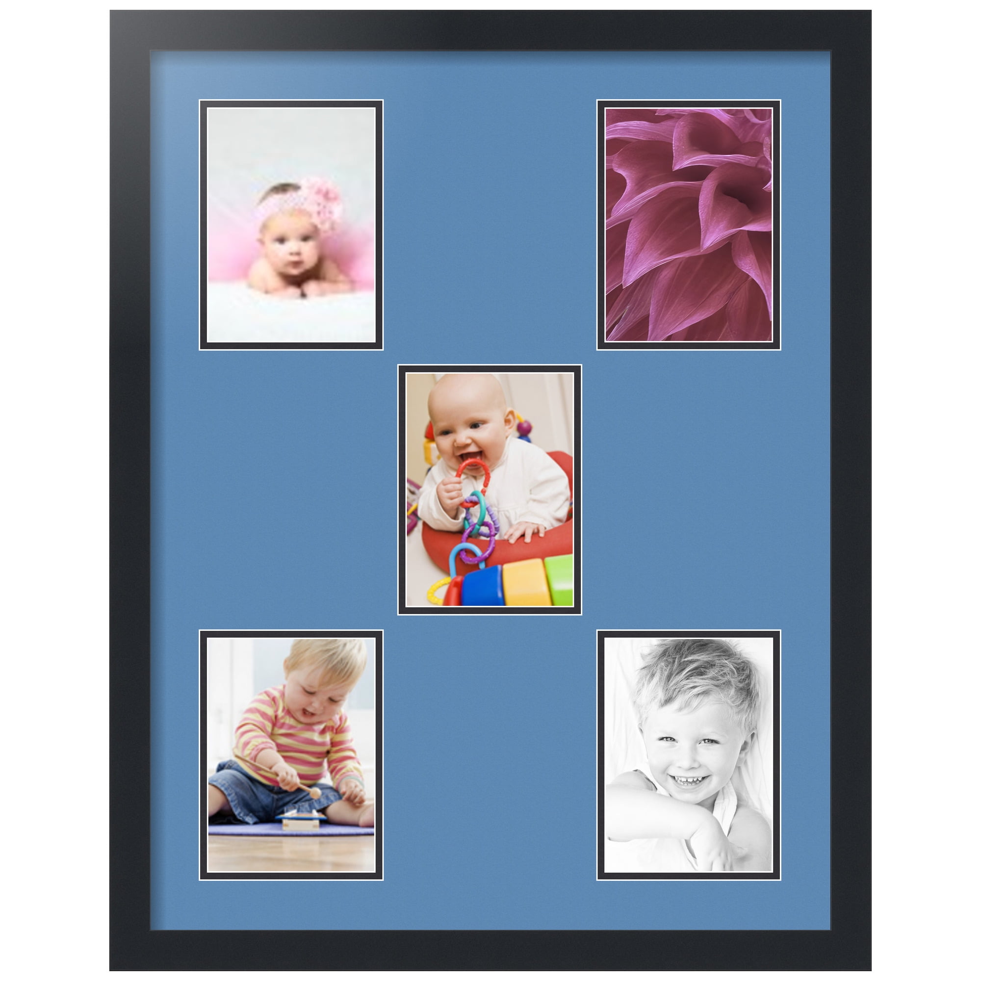 ArtToFrames Collage Photo Picture Frame with 5 - 5x7" Openings, Framed ...