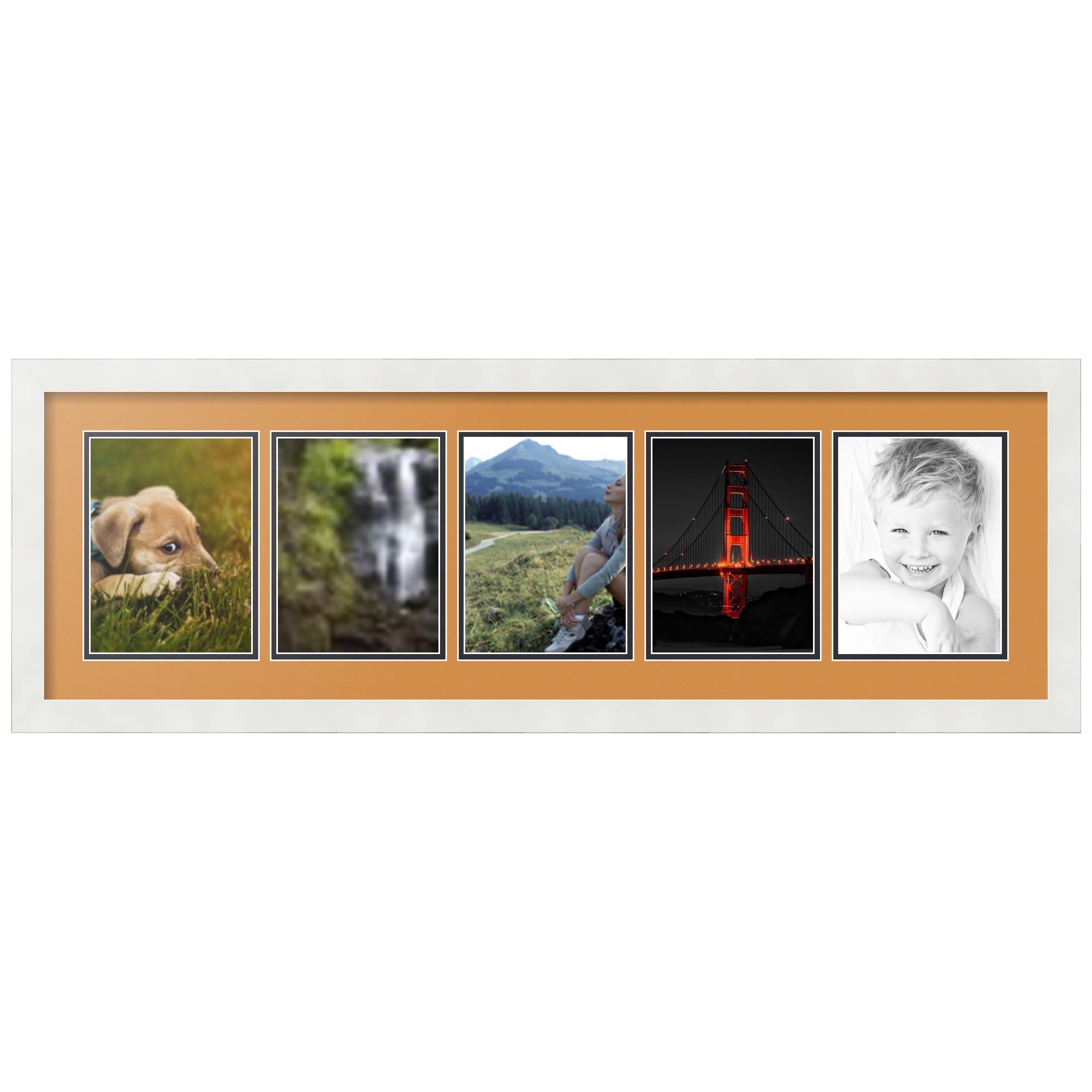 ArtToFrames Collage Photo Picture Frame with 5 - 6x8" Openings, Framed ...