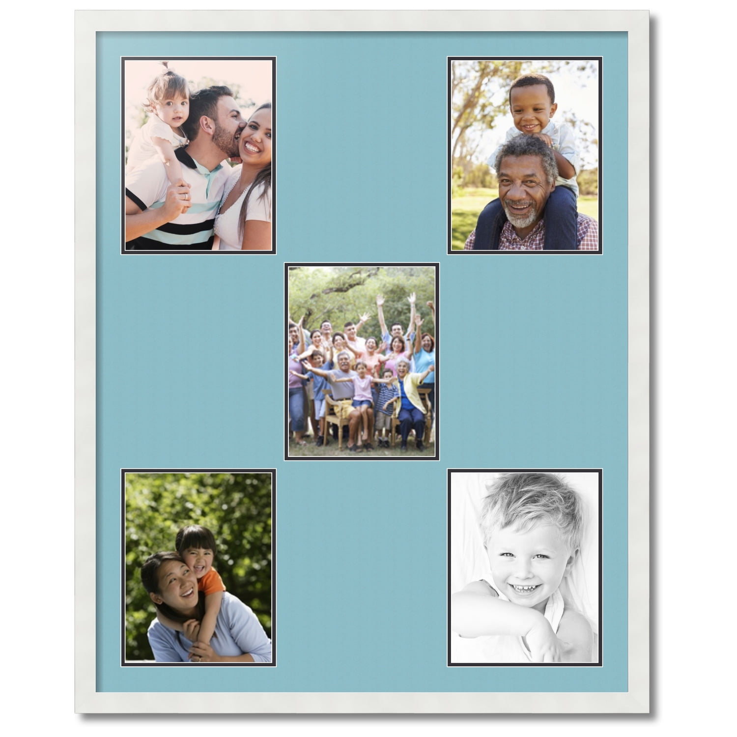 ArtToFrames Collage Photo Picture Frame with 5 - 8.5x11 Openings ...