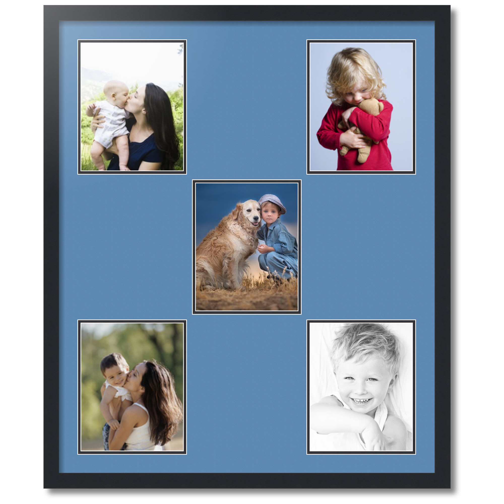 ArtToFrames Collage Photo Picture Frame with 5 - 8x10" Openings, Framed ...