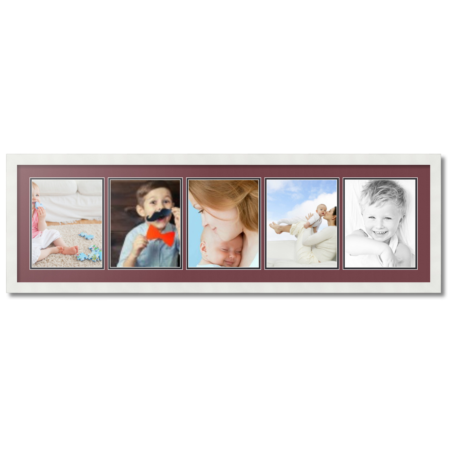 ArtToFrames Collage Photo Picture Frame with 5 - 8x10 Openings, Framed ...