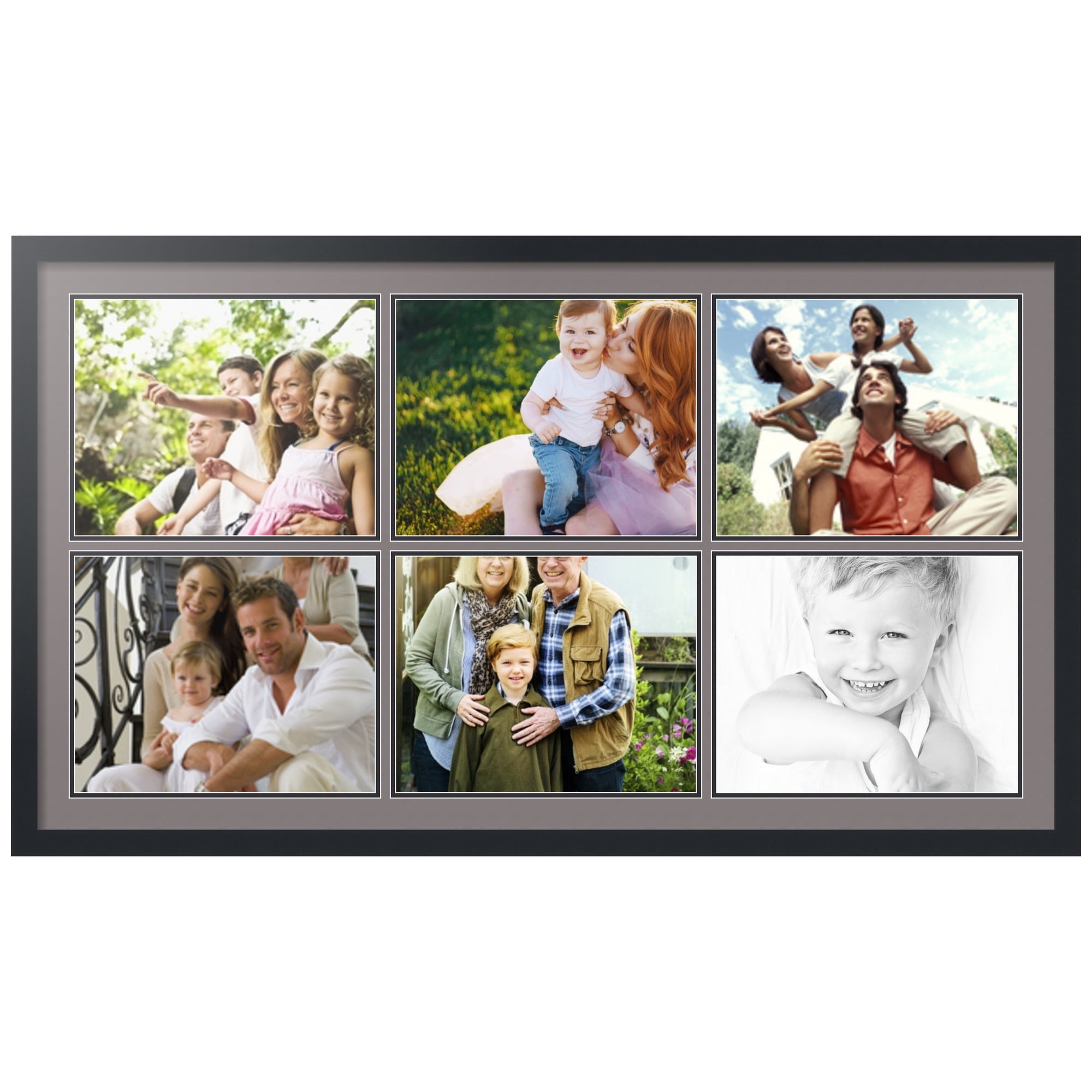 ArtToFrames Collage Photo Picture Frame with 6 - 11x14 Openings, Framed ...