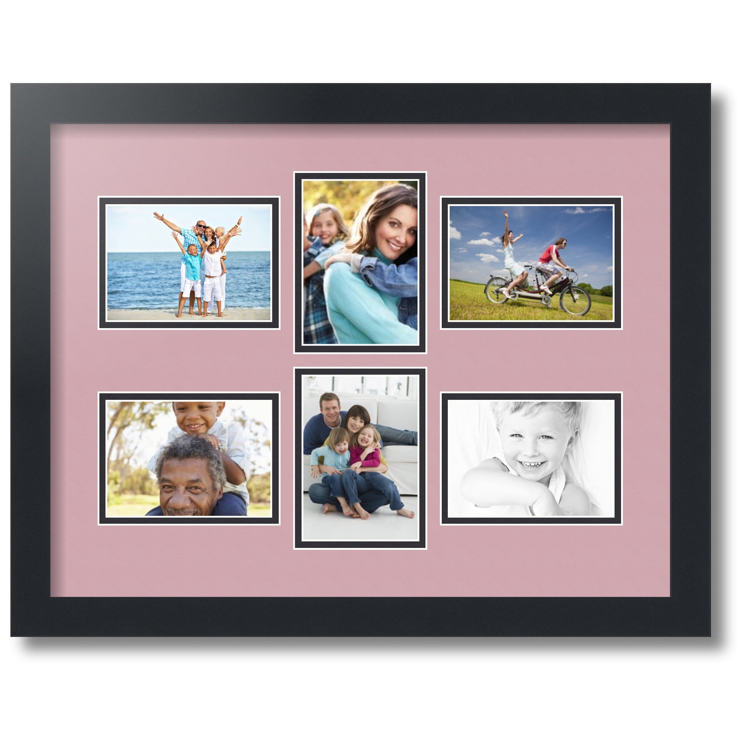 ArtToFrames Collage Photo Picture Frame with 6 - 3.5x5 Openings, Framed ...