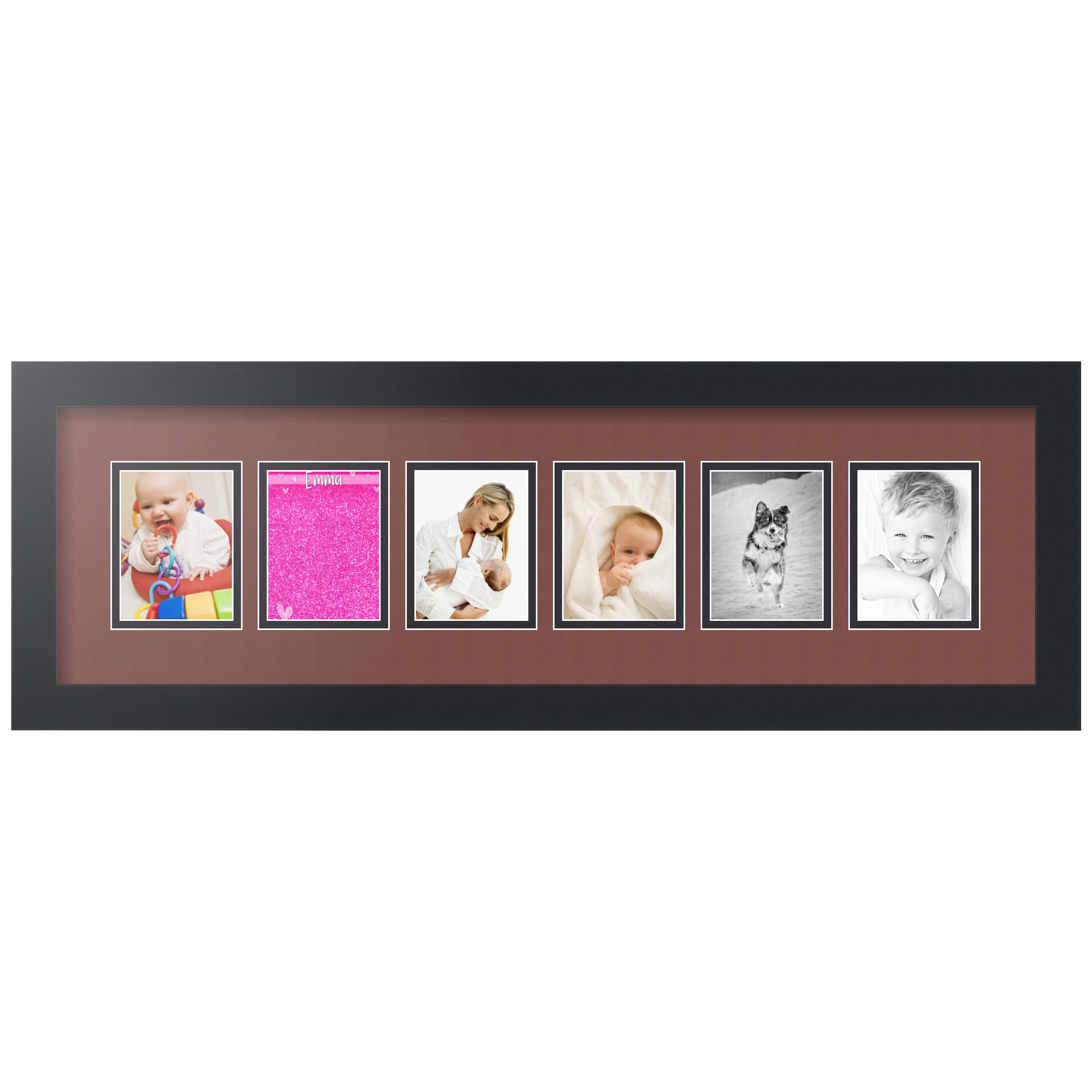 ArtToFrames Collage Photo Picture Frame with 6 - 3x4" Openings, Framed ...