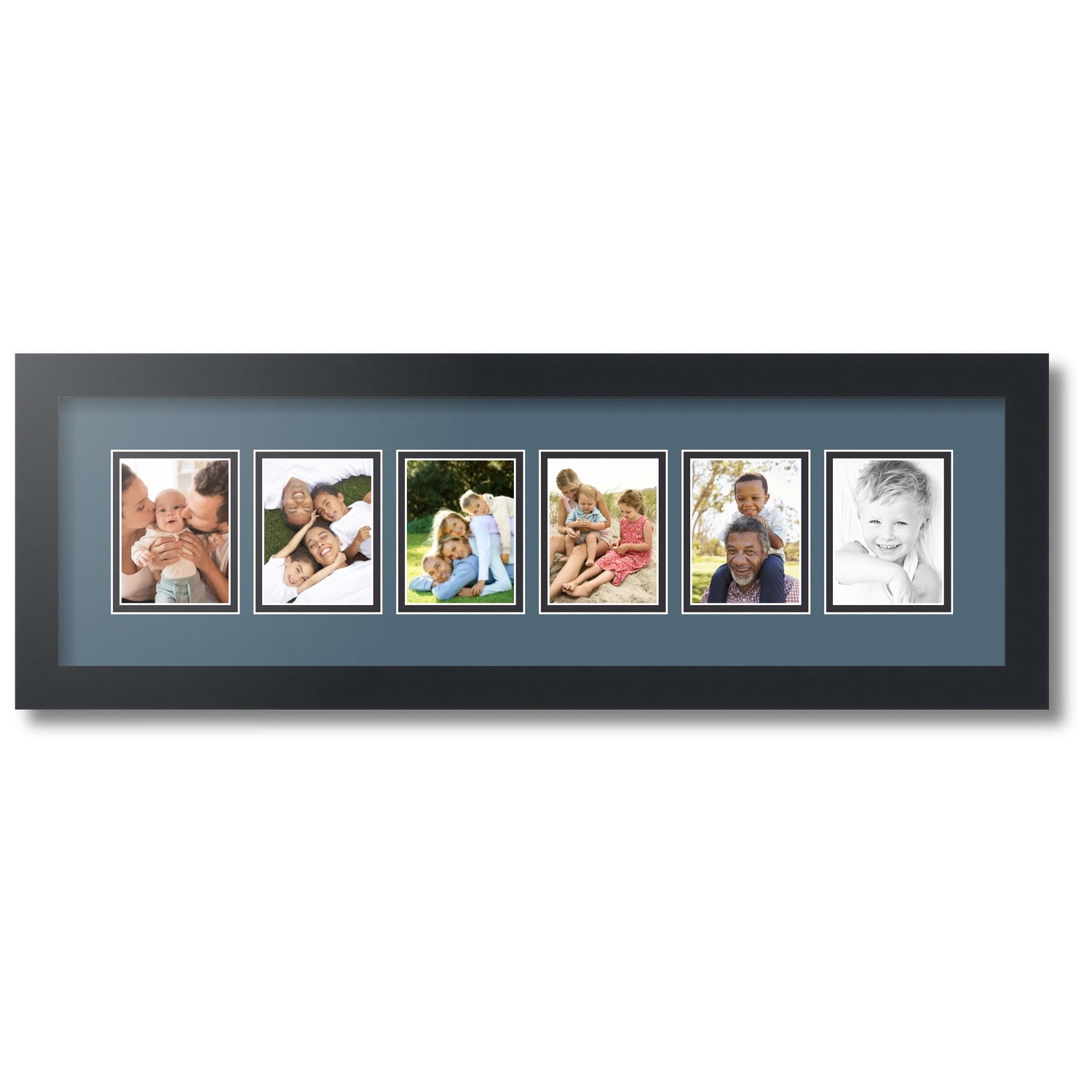 ArtToFrames Collage Photo Picture Frame with 6 - 3x4 Openings, Framed ...