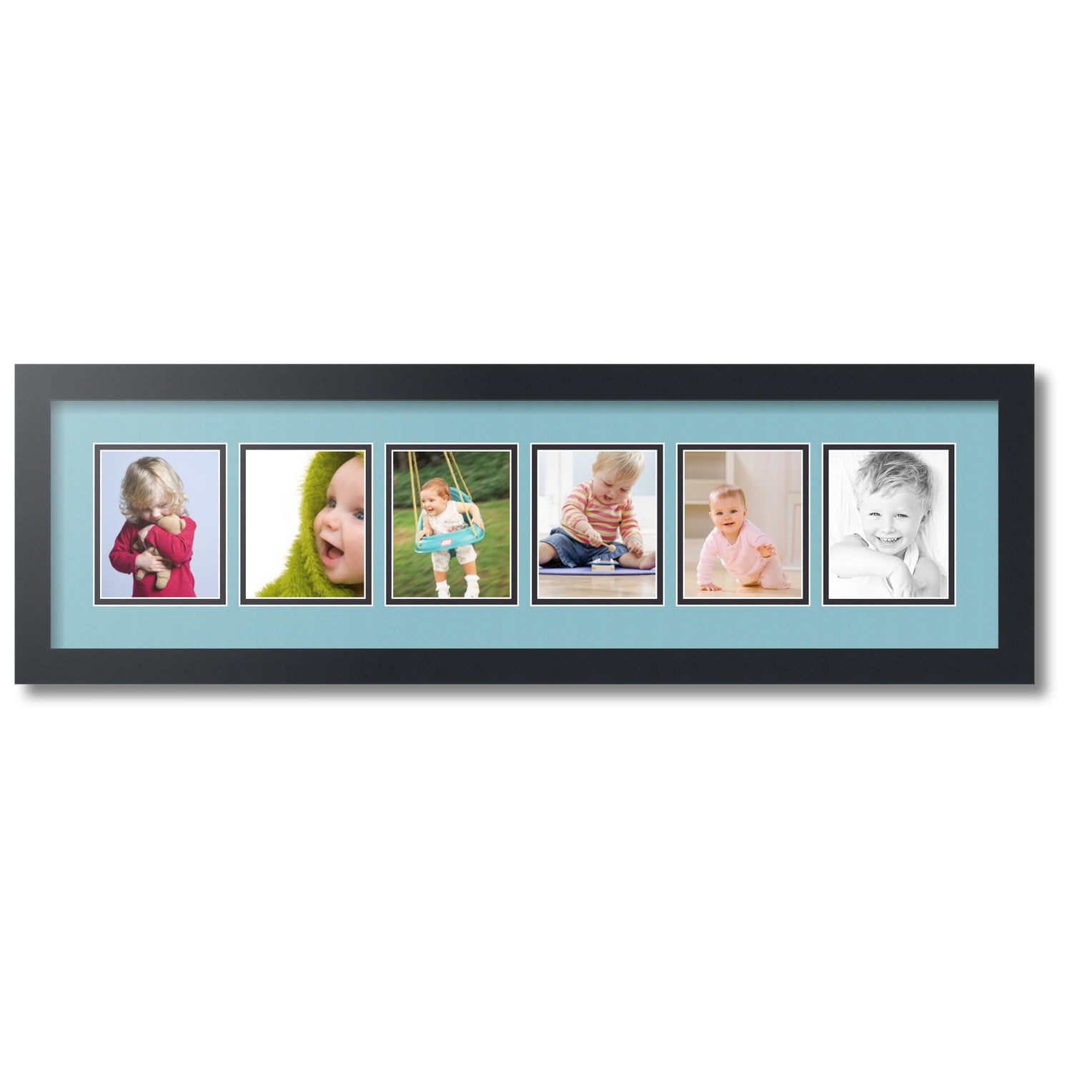 ArtToFrames Collage Photo Picture Frame with 6 - 4x5 Openings, Framed ...