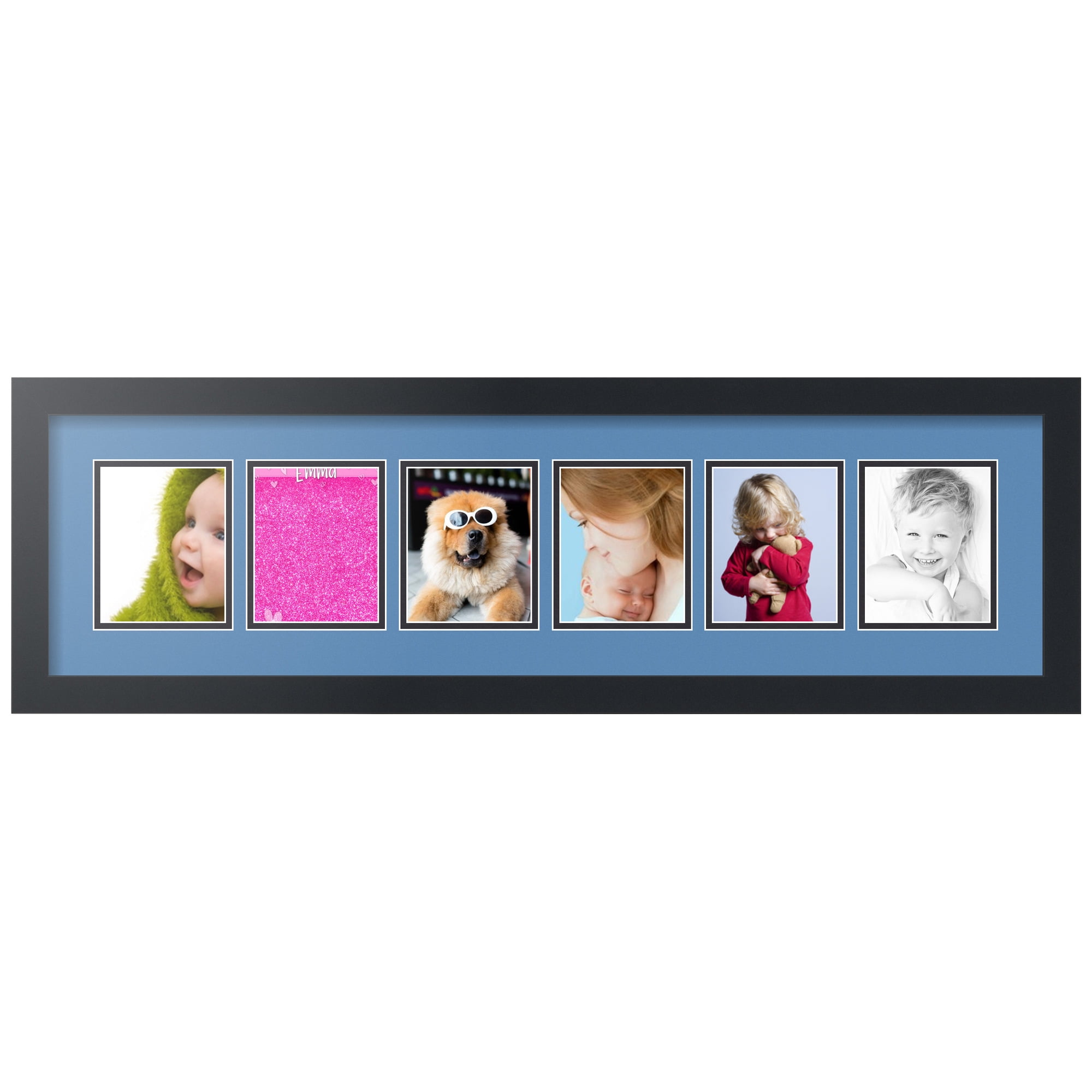 ArtToFrames Collage Photo Picture Frame with 6 - 4x5" Openings, Framed ...