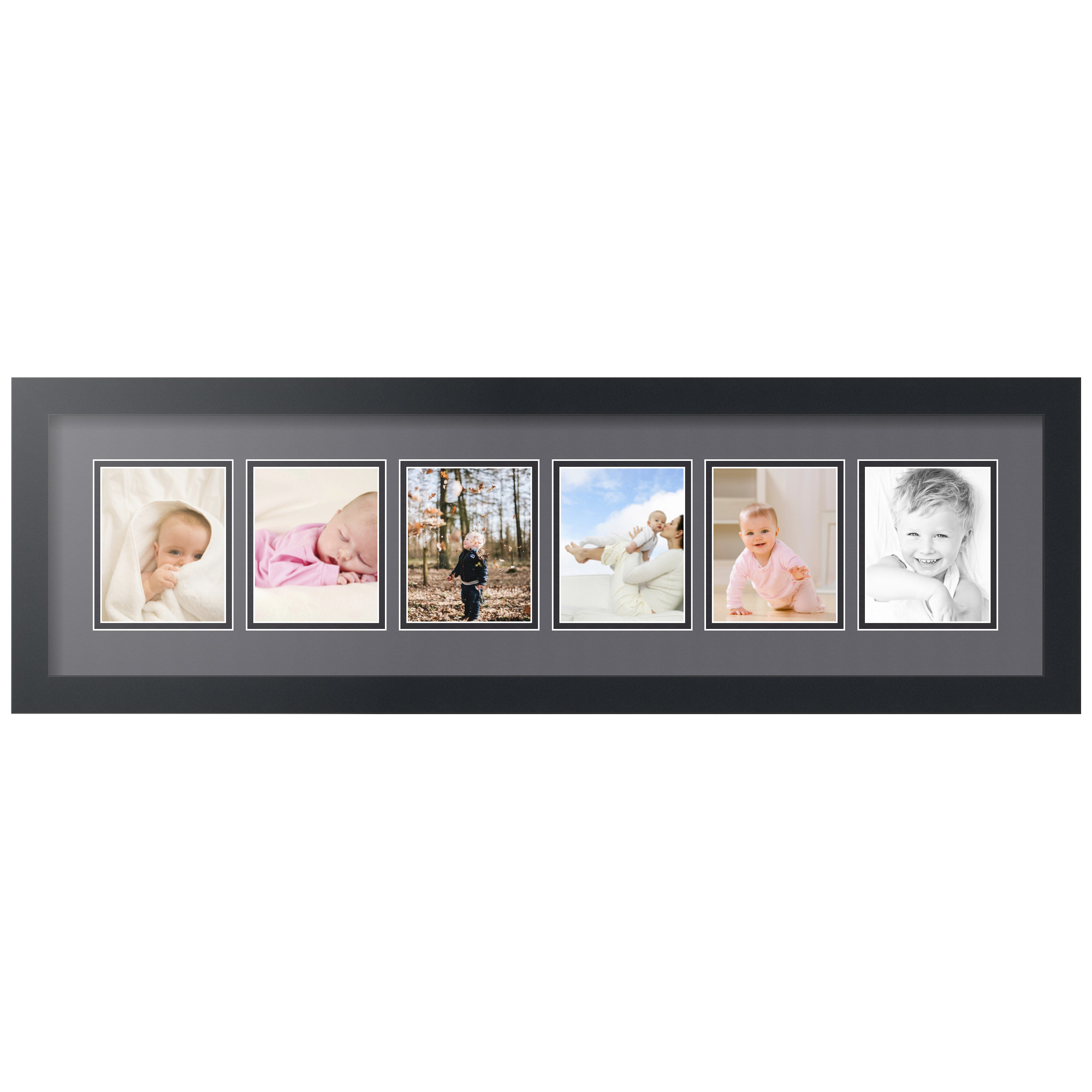 ArtToFrames Collage Photo Picture Frame with 6 - 4x5" Openings, Framed ...