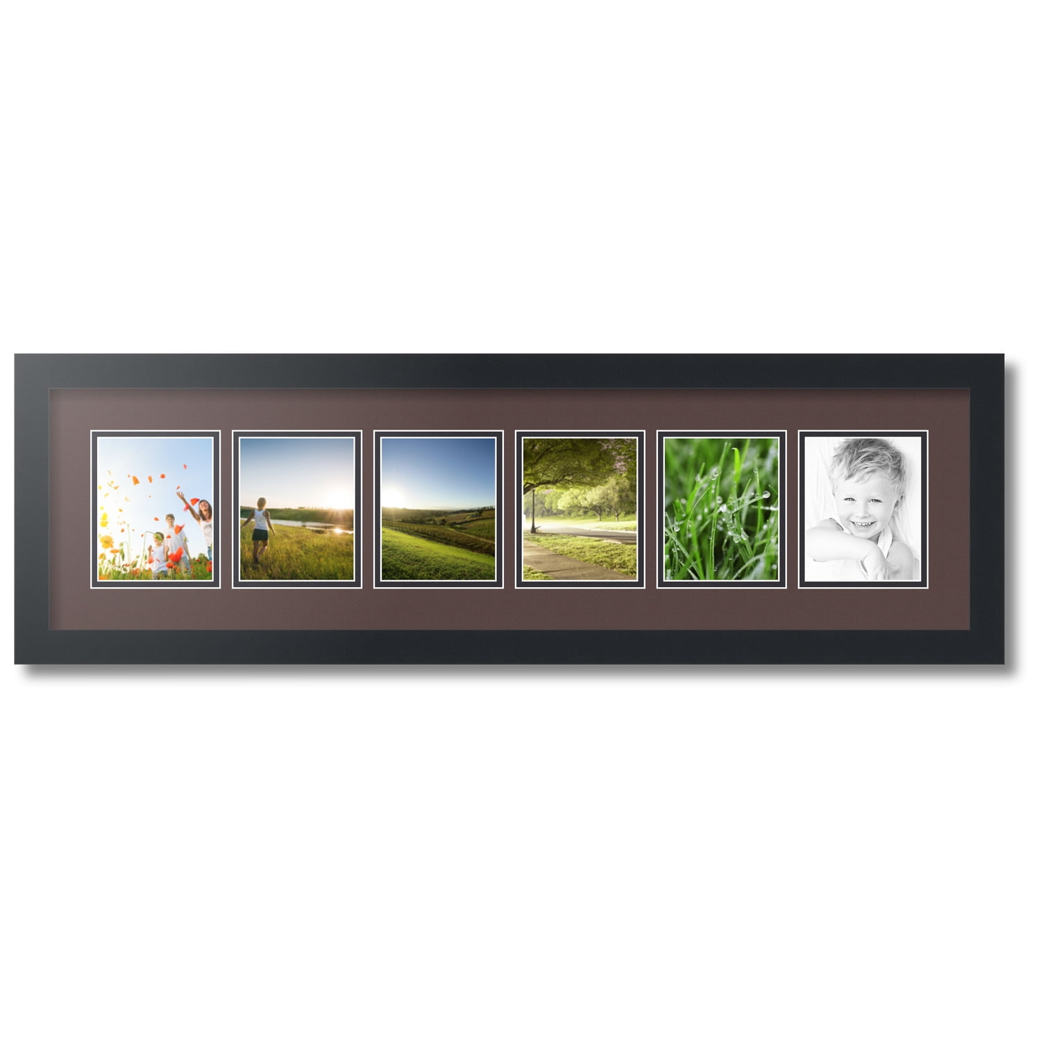 ArtToFrames Collage Photo Picture Frame with 6 - 4x5 Openings, Framed ...