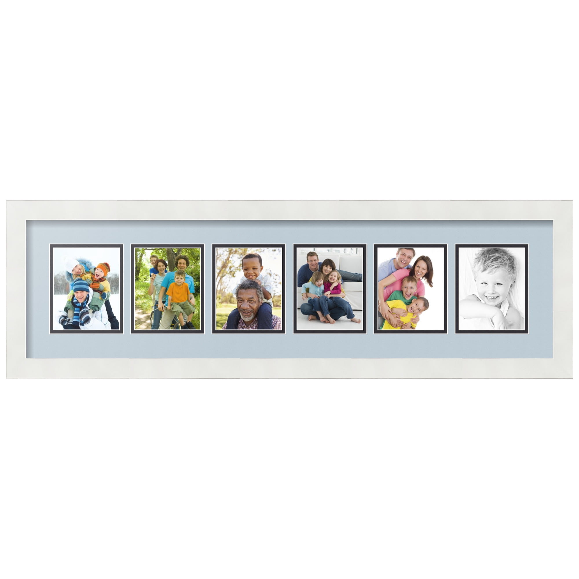 ArtToFrames Collage Photo Picture Frame with 6 - 4x5 Openings, Framed ...