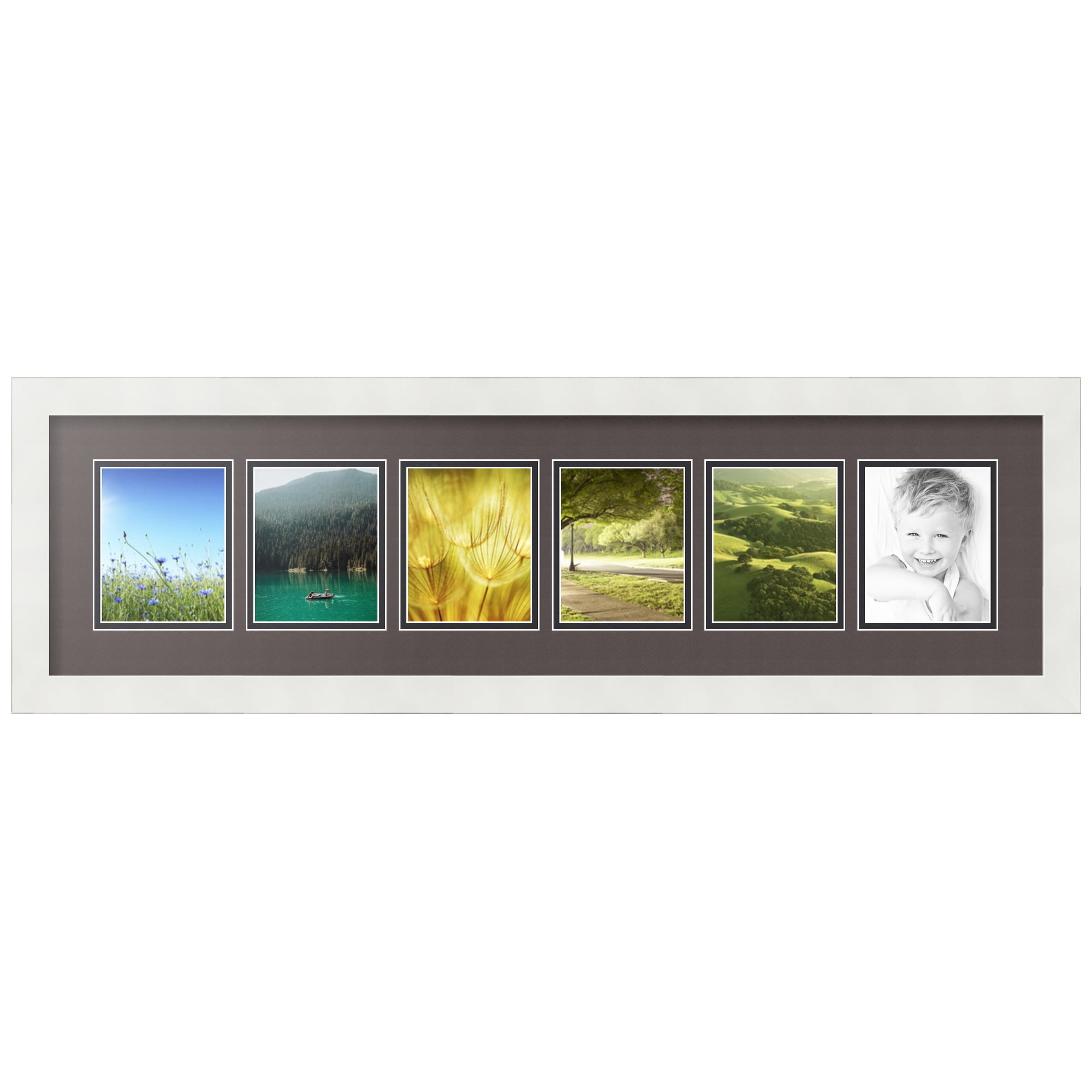 ArtToFrames Collage Photo Picture Frame with 6 - 4x5 Openings, Framed ...