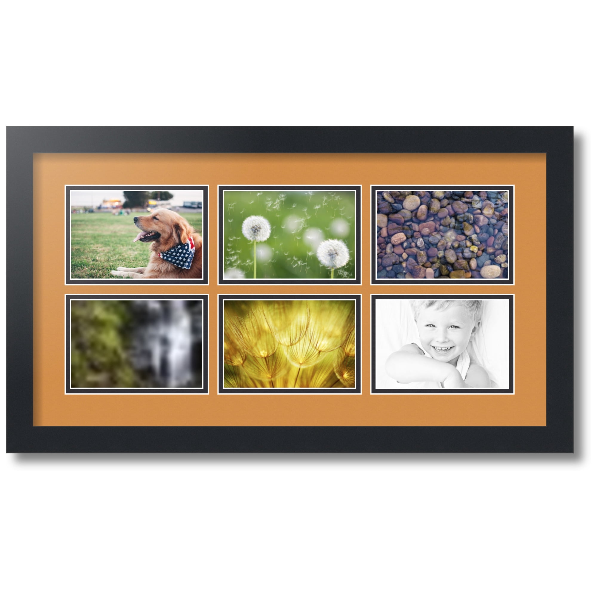 ArtToFrames Collage Photo Picture Frame with 6 - 4x6" Openings, Framed ...