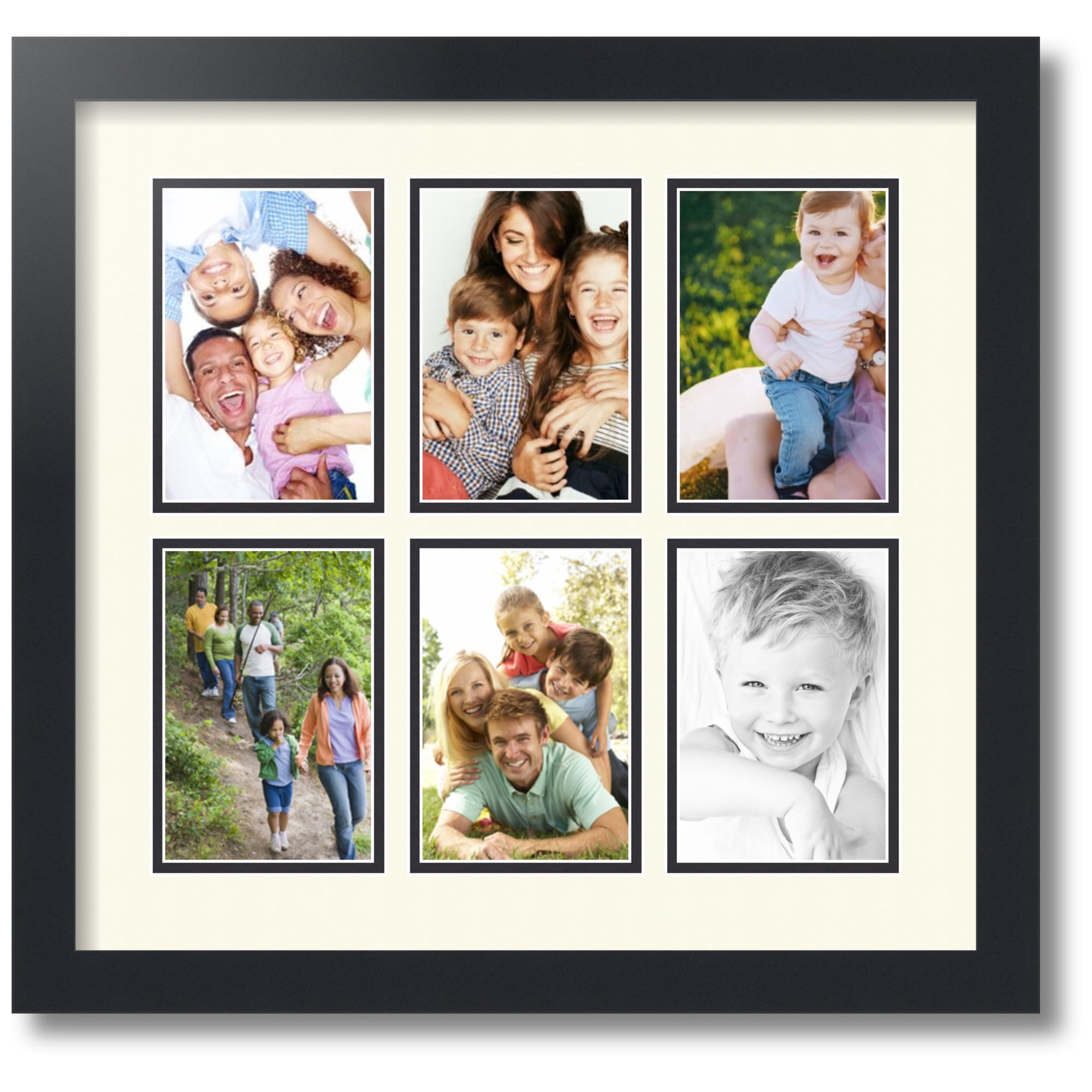 ArtToFrames Collage Photo Picture Frame with 6 - 4x6" Openings, Framed ...