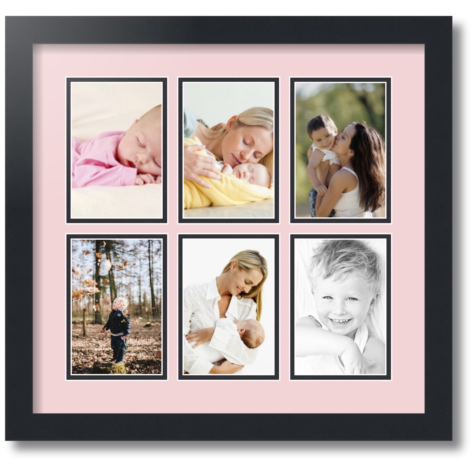 ArtToFrames Collage Photo Picture Frame with 6 - 4x6" Openings, Framed ...