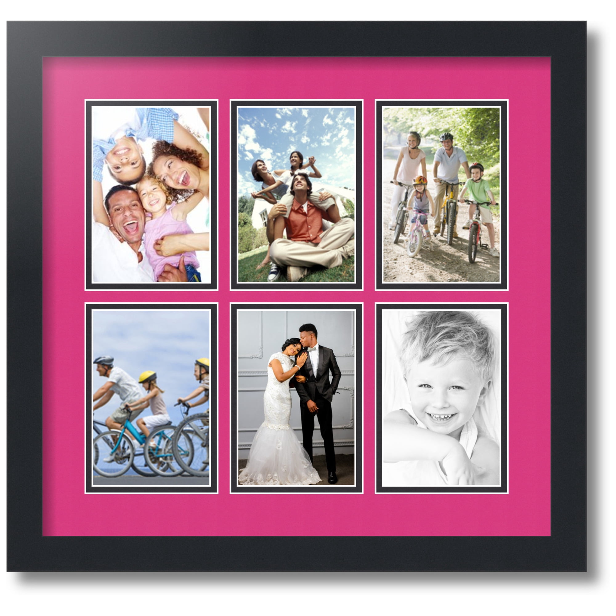 ArtToFrames Collage Photo Picture Frame with 6 - 4x6" Openings, Framed ...