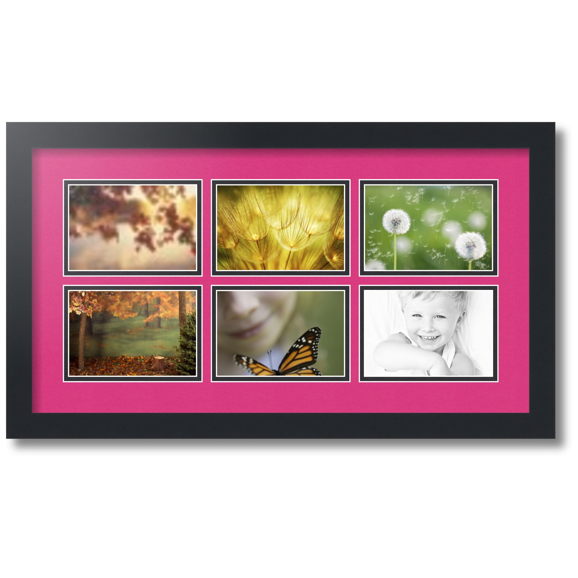 ArtToFrames Collage Photo Picture Frame with 6 - 4x6" Openings, Framed ...