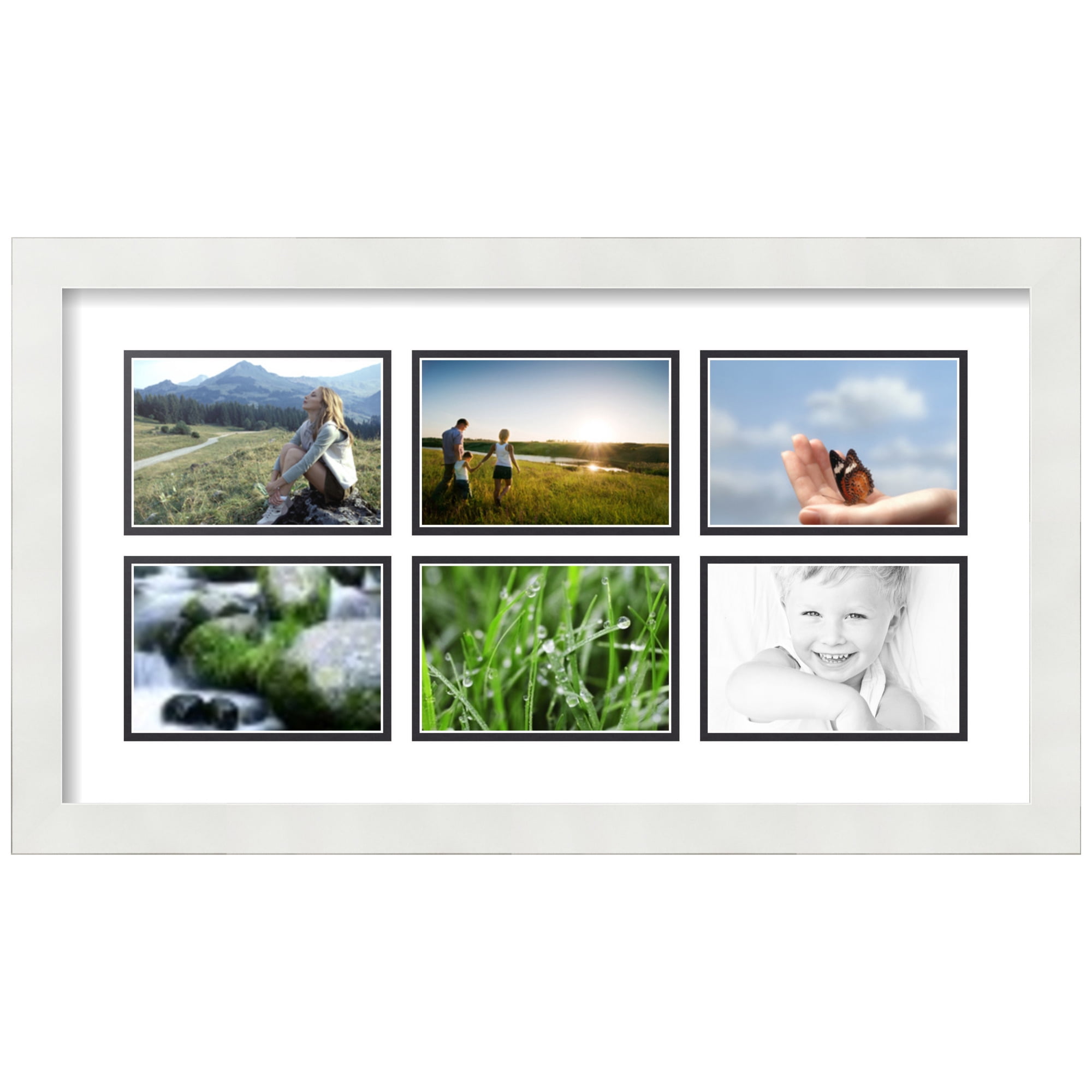 ArtToFrames Collage Photo Picture Frame with 6 - 4x6