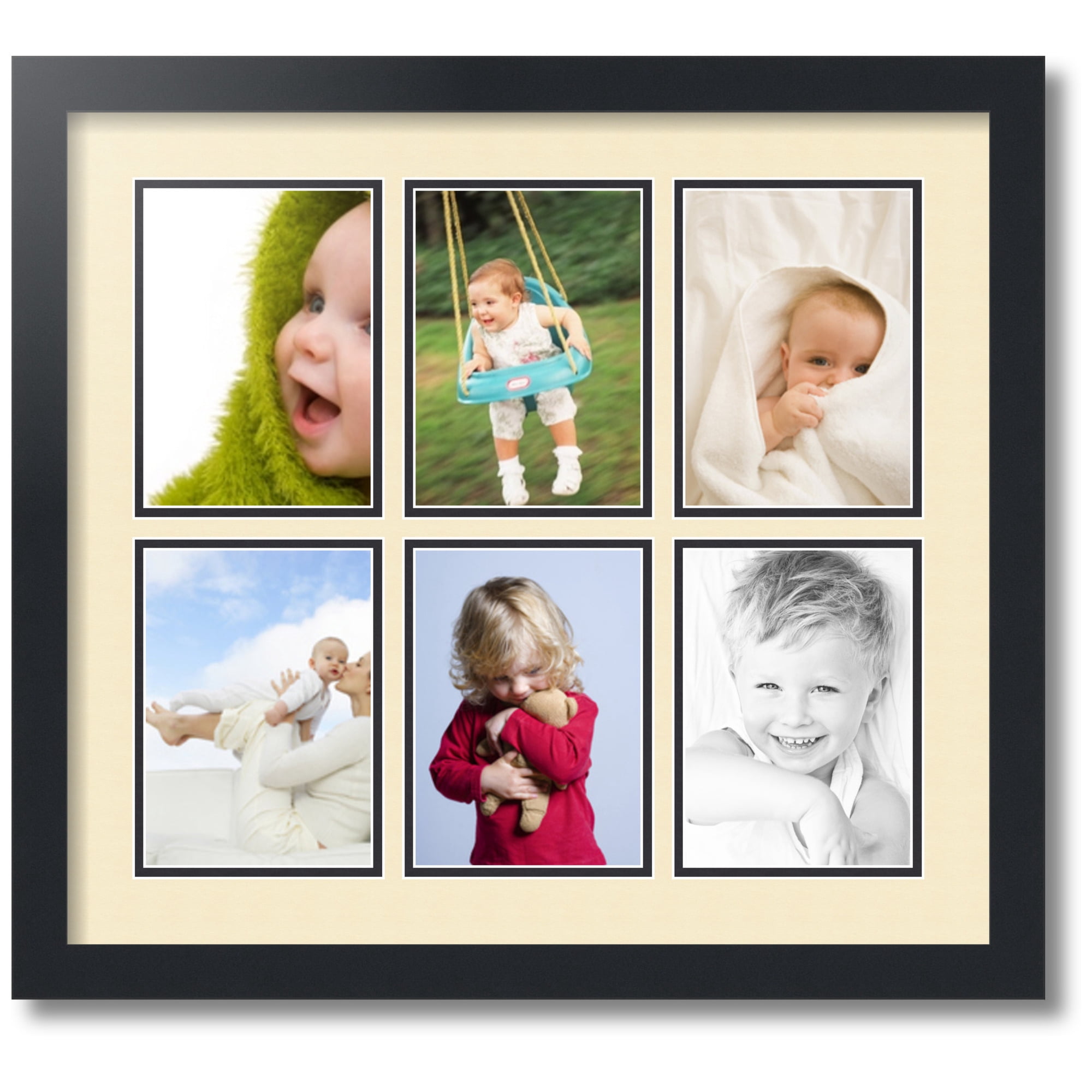 ArtToFrames Collage Photo Picture Frame with 6 - 5x7" Openings, Framed ...