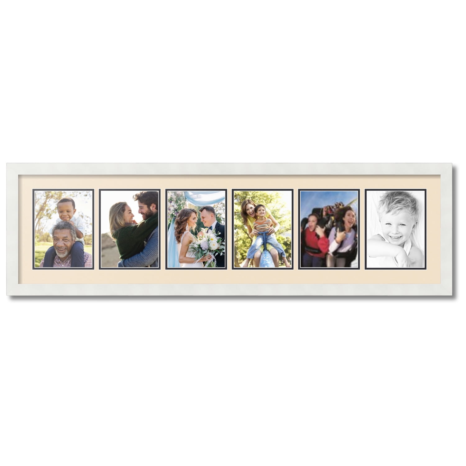 ArtToFrames Collage Photo Picture Frame with 6 - 6x8 Openings, Framed ...