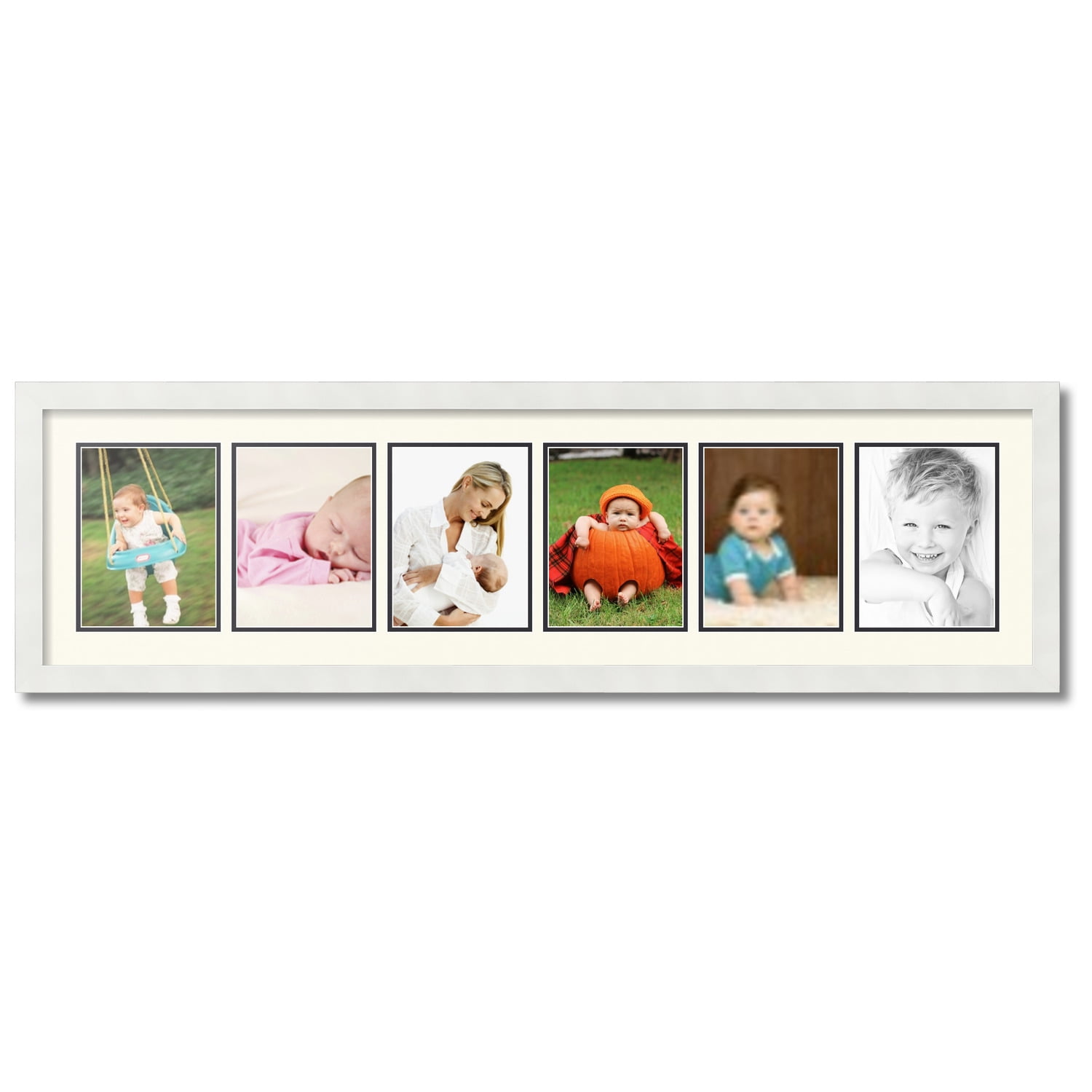 ArtToFrames Collage Photo Picture Frame with 6 - 6x8 Openings, Framed ...