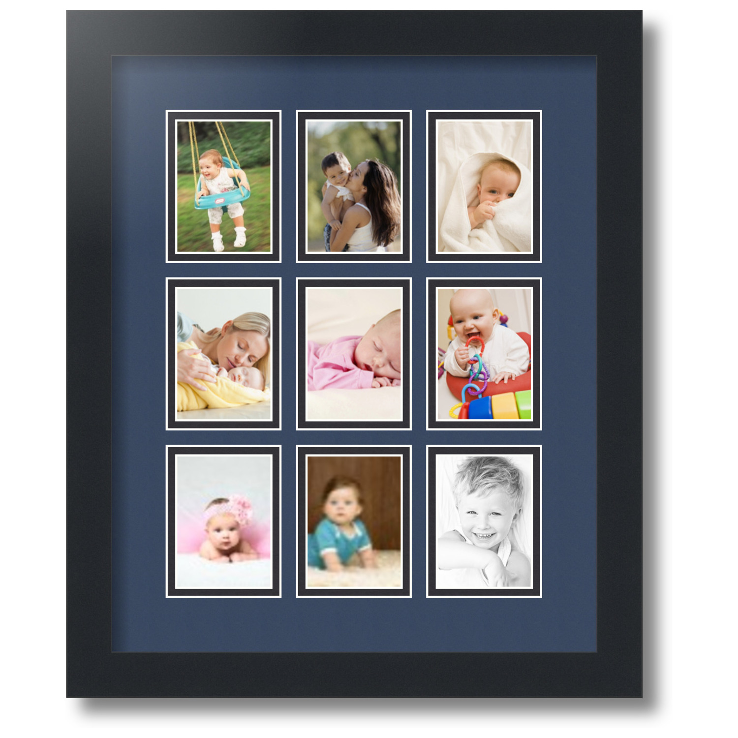 ArtToFrames Collage Photo Picture Frame with 9 - 2.5x3.5 Openings ...