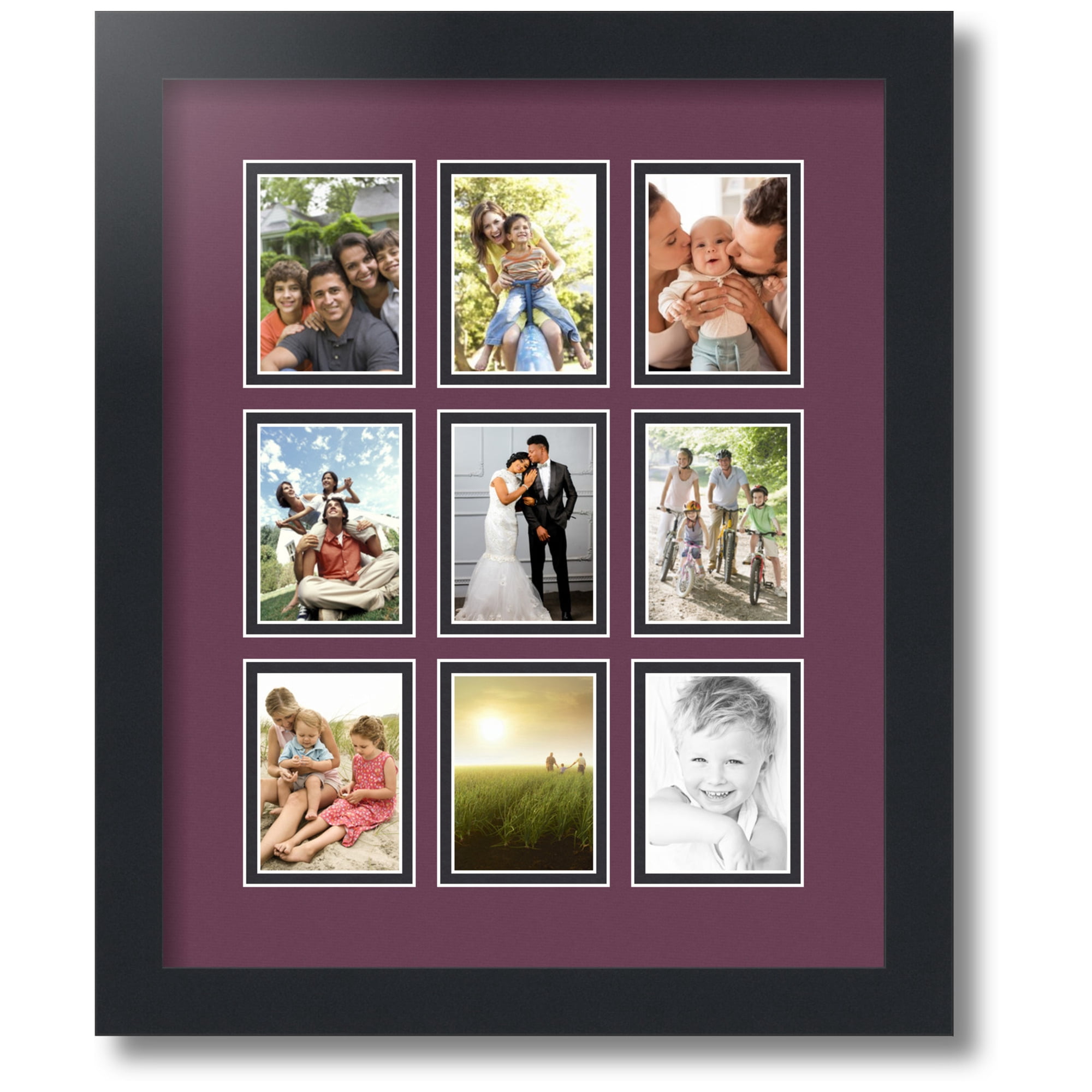 ArtToFrames Collage Photo Picture Frame with 9 - 2.5x3.5 Openings ...