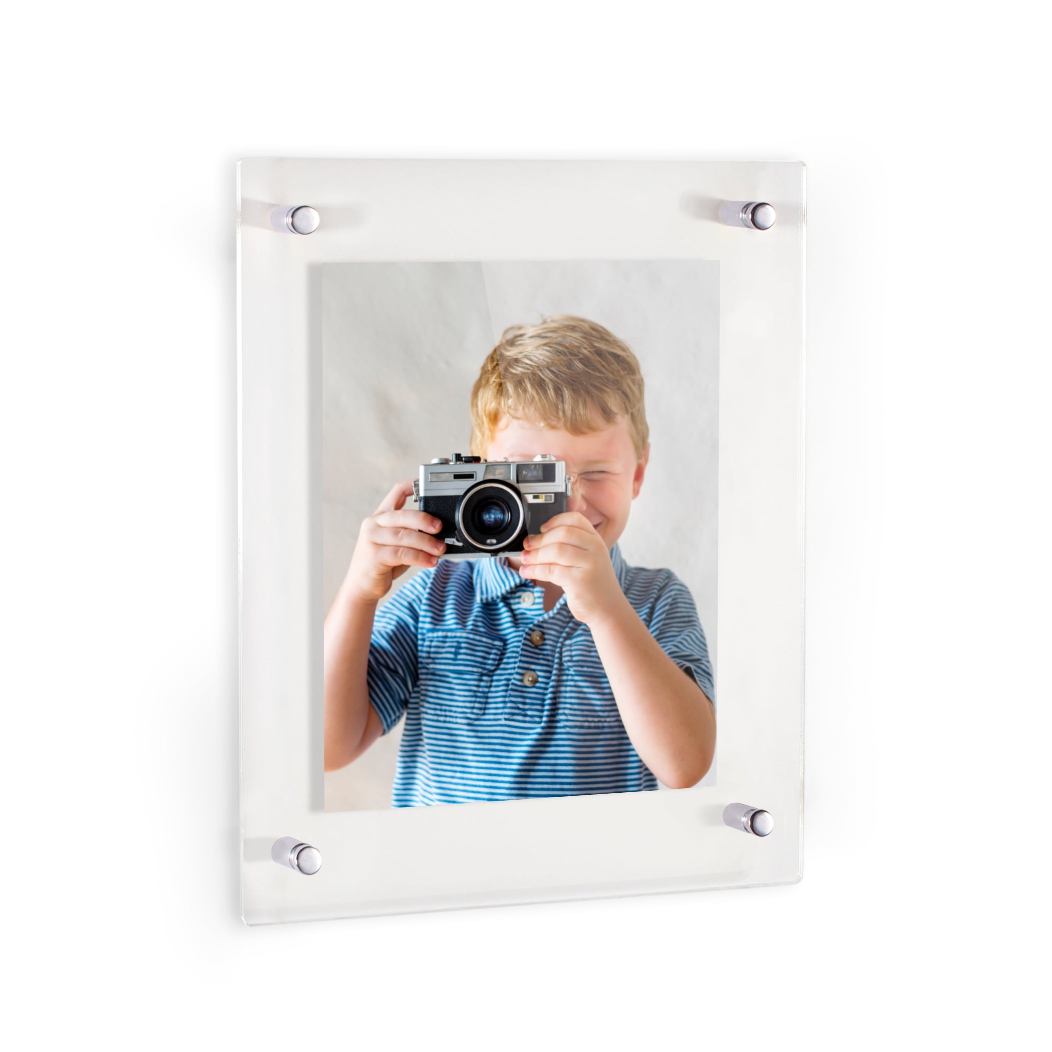 ArtToFrames Floating Acrylic Picture Frame for 9x12 Photos, Full Frame ...