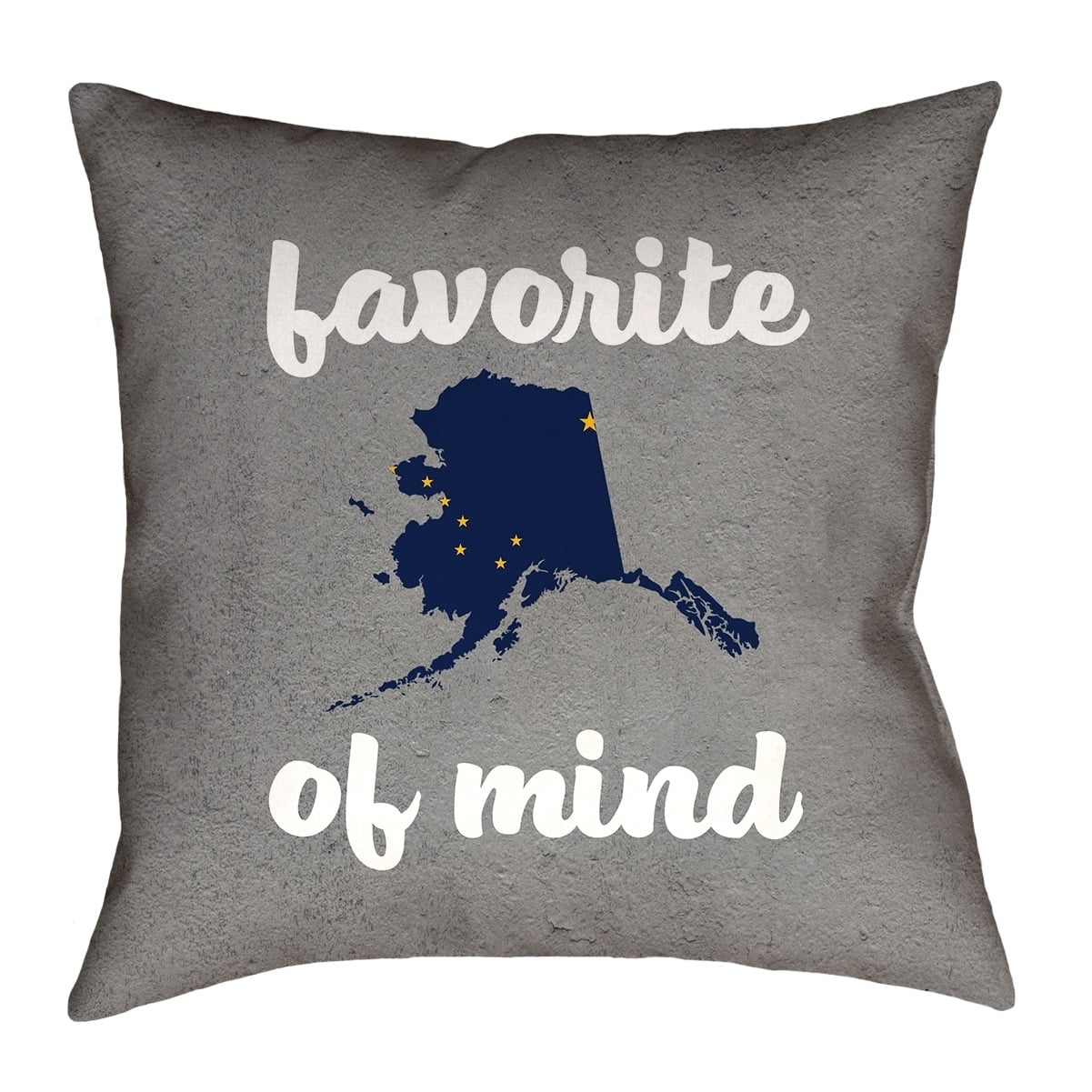 ArtVerse Katelyn Smith Alaska State of Mind Pillow - Spun Polyester with concealed zipper ...