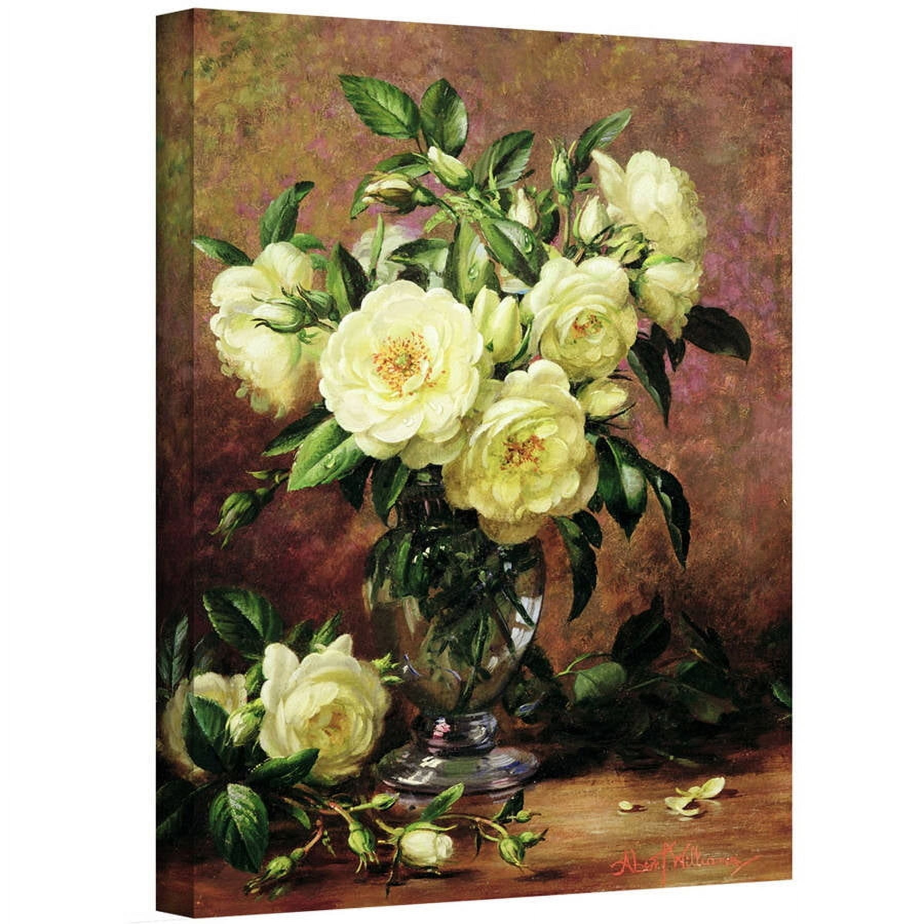 ArtWall Albert Williams "White Roses, A Gift from the Heart" Gallery ...
