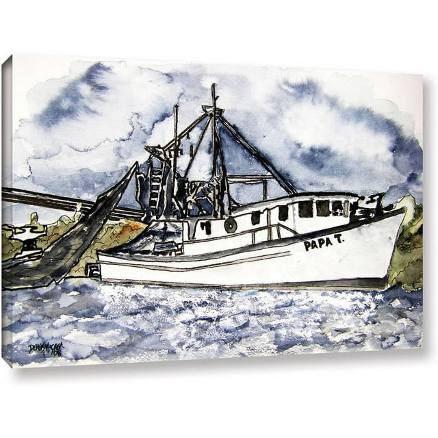 ArtWall Derek Mccrea Shrimp Boat Canvas - Gallery-Wrapped - Walmart.com