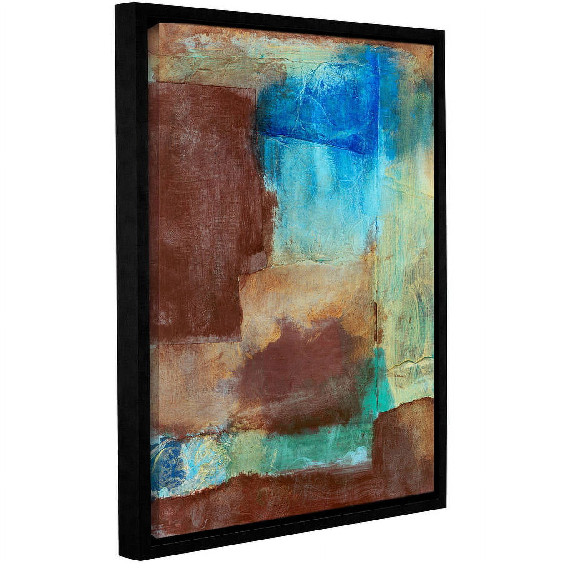 ArtWall Elena Ray "Earth Tone Abstract" Gallery-wrapped Floater-framed ...