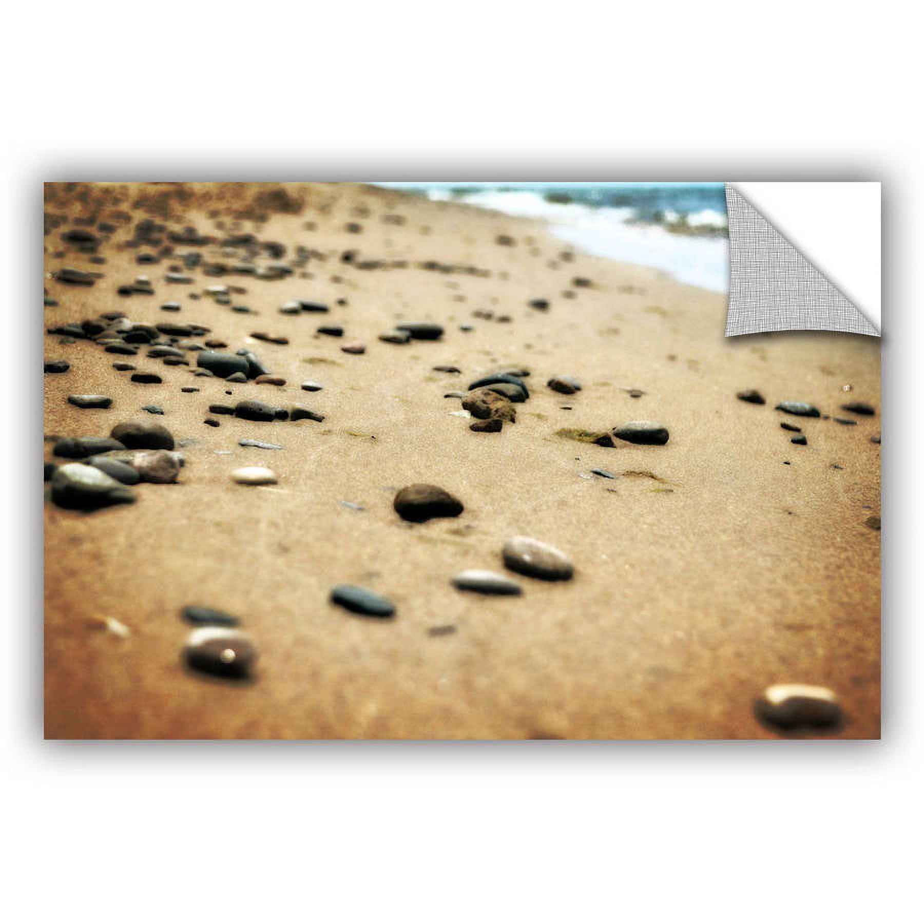 ArtWall Kevin Calkins "Pebbles and Waves" ArtAppealz Removable Wall Art ...