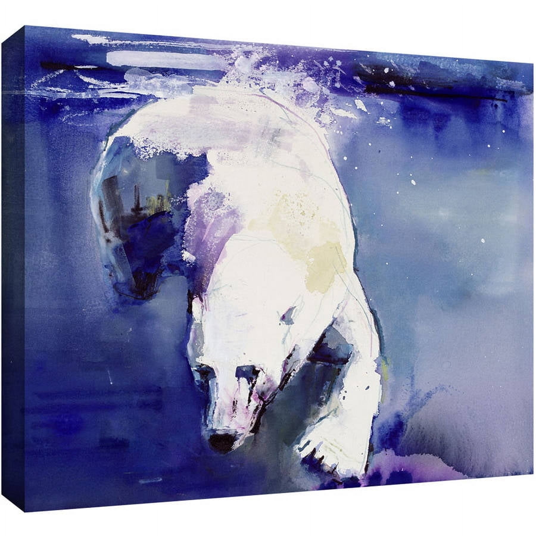 ArtWall Mark Adlington "Underwater Bear" Gallery-Wrapped Canvas - Walmart.com