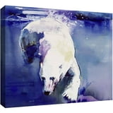 ArtWall Mark Adlington "Underwater Bear" Gallery-Wrapped Canvas - Walmart.com