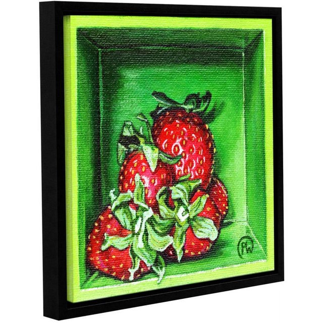 ArtWall Paige Wallis "Strawberries" Gallery-wrapped Floater-framed ...