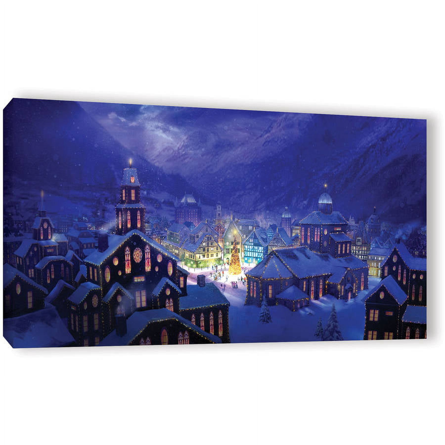 ArtWall Philip Straub "Christmas Town" Gallery-wrapped Canvas - Walmart.com