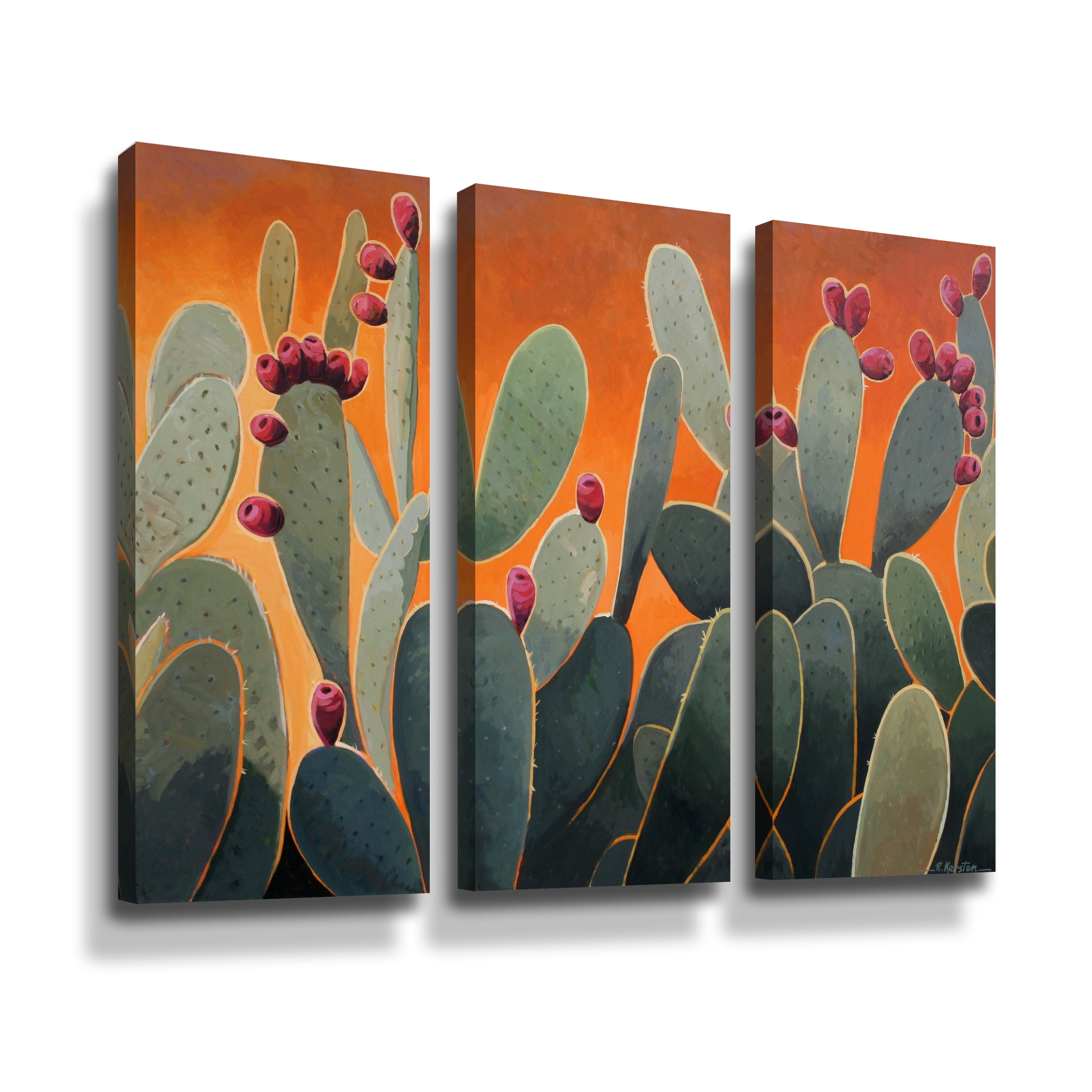 ArtWall Rick Kersten Cactus Orange Wall Art - Walmart.com