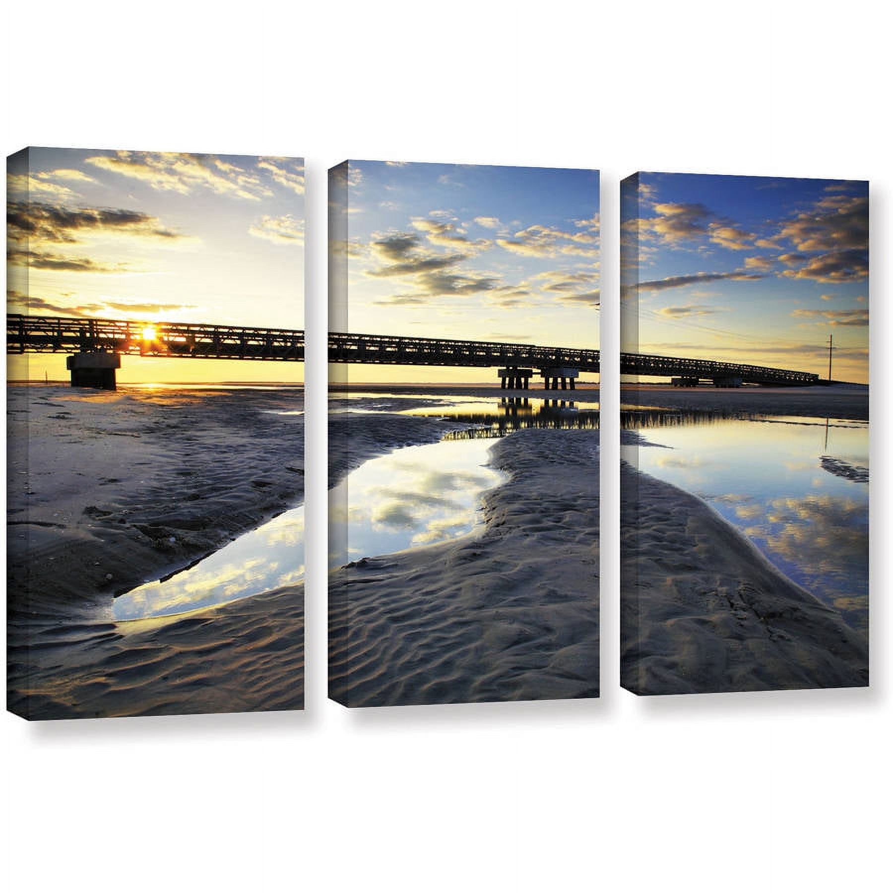 ArtWall Steve Ainsworth "Hatteras Pools And Bridge" 3-Piece Gallery ...