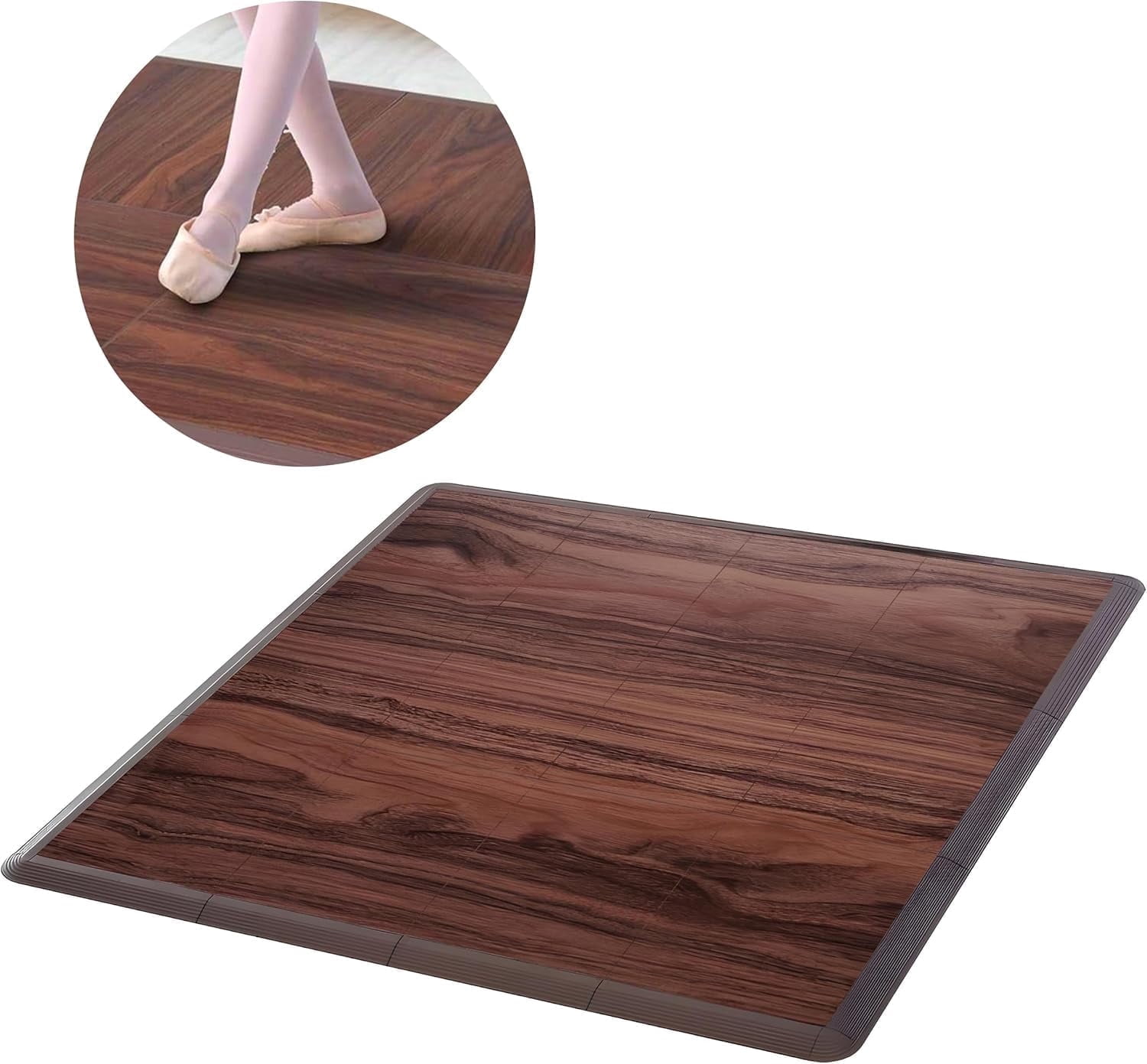 Artan Balance Portable Dance Floor Tiles 12 Pc. Set, Maroon - For ...