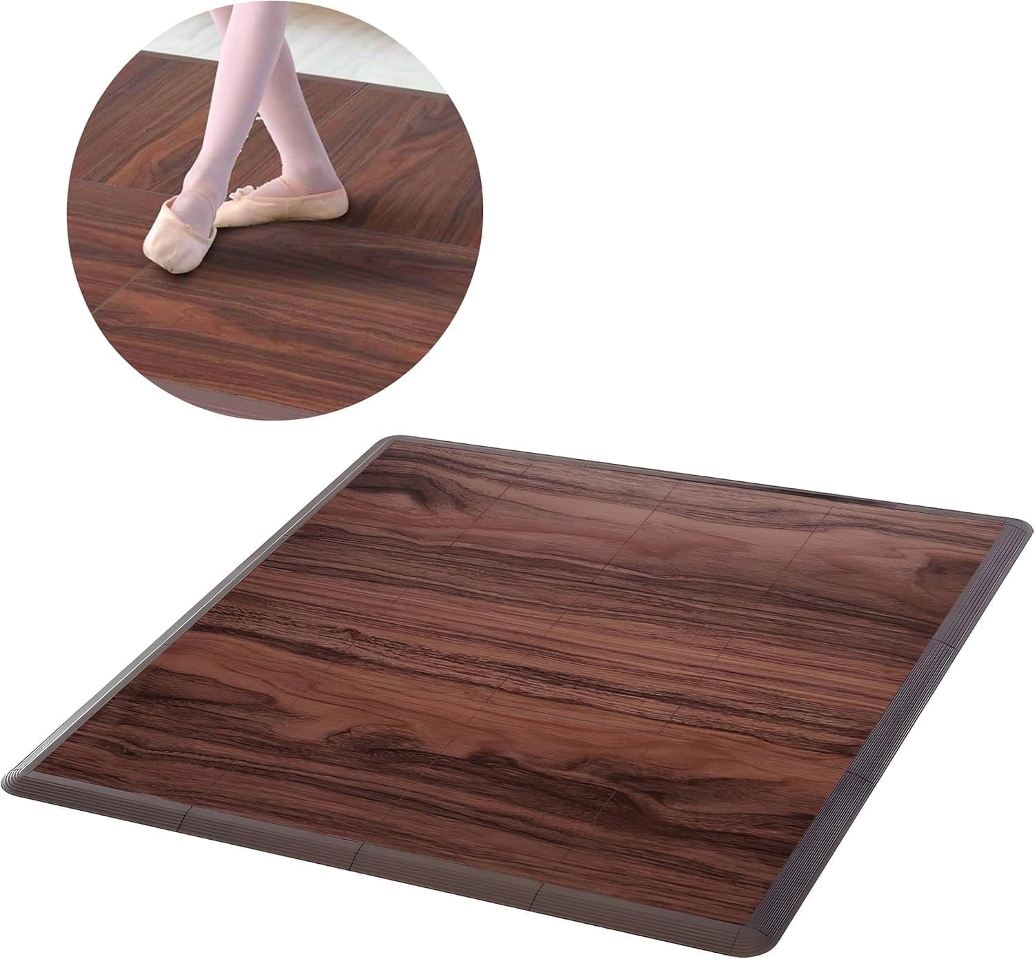 Artan Balance Portable Dance Floor Tiles 9 Pc. Set, Maroon - For Ballet ...