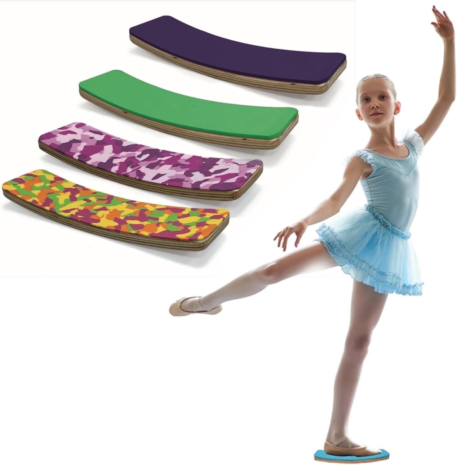 Artan Balance Wooden Turning Board for Dancers - Green - Walmart.com